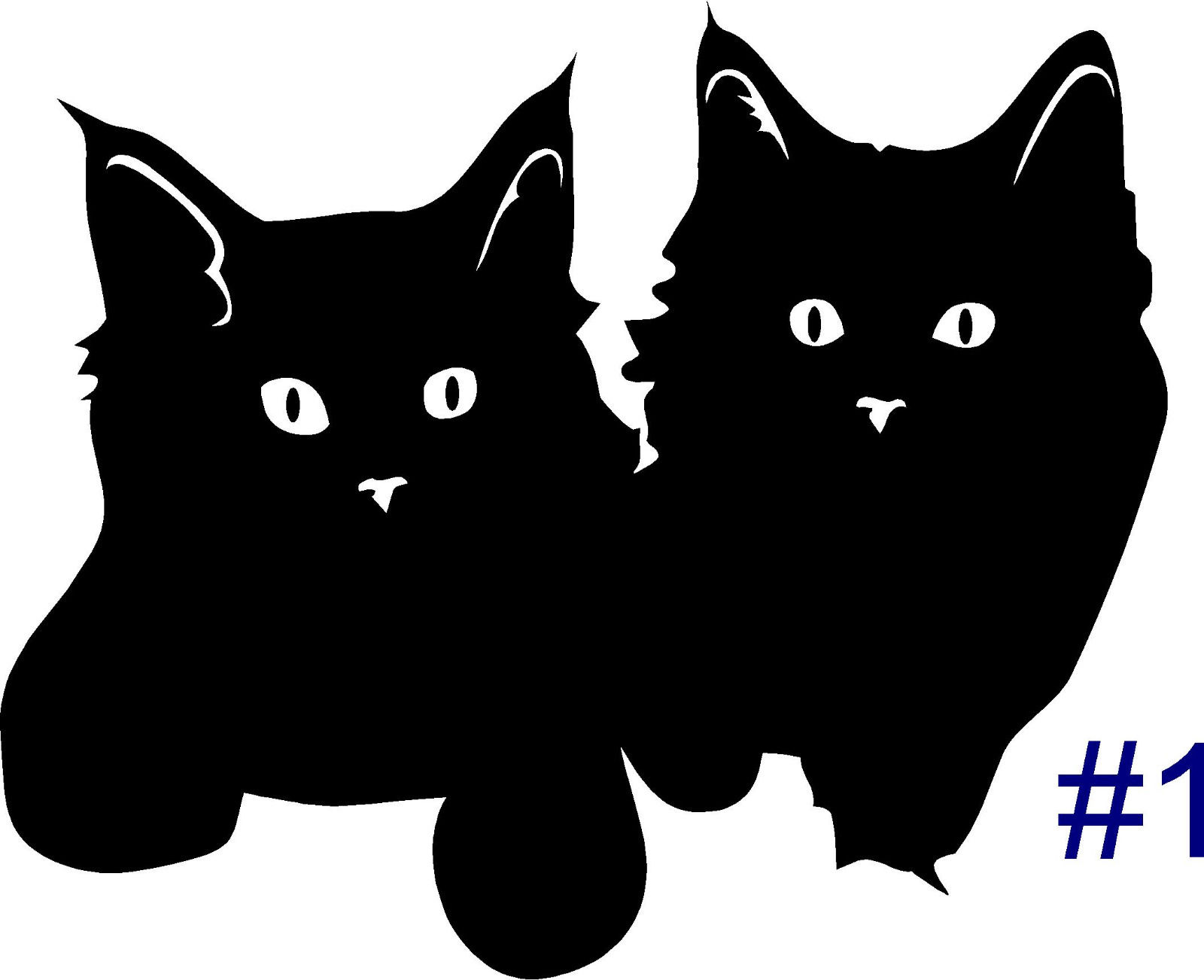 Cat Kittens Wall Sticker Wall Art Decor Vinyl Decal Mural CUTE! Cats ...