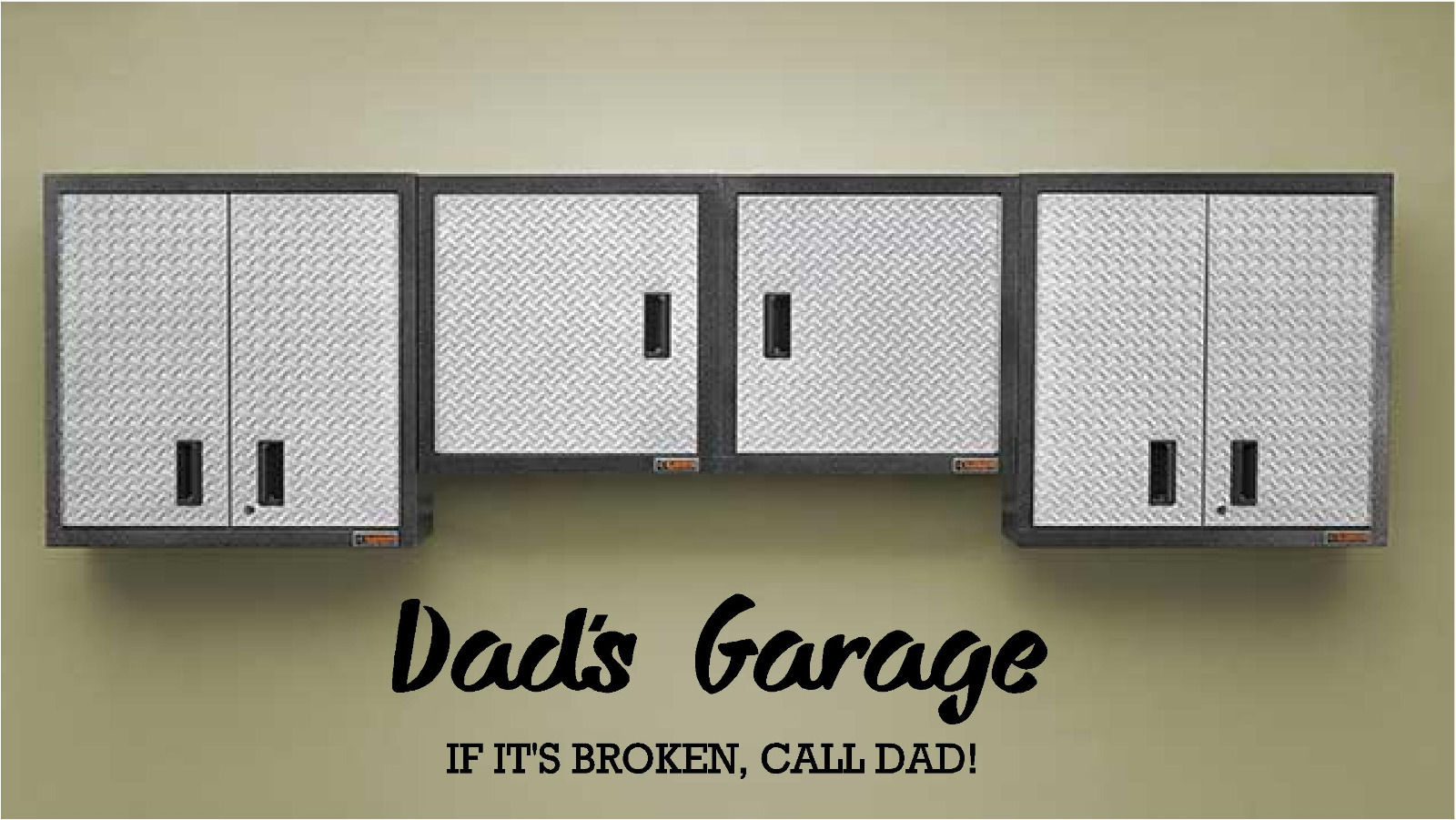Dad's Garage If Its Broken Call Dad Wall Sticker Wall Art Vinyl Decals ...