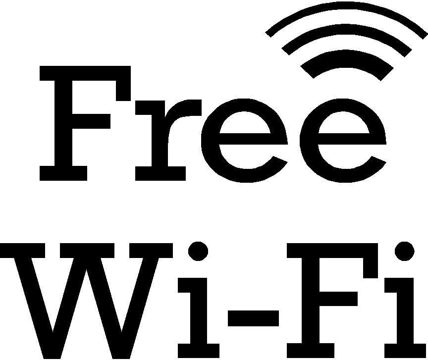 FREE WI FI WINDOW DECAL STICKER BUSINESS SIGN 6x4