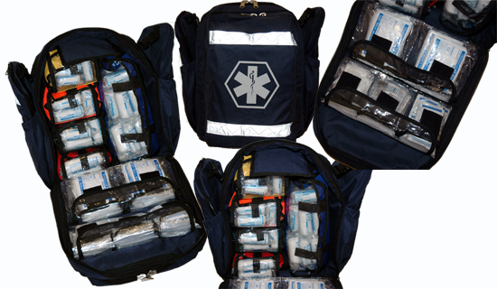 Emergency Grab Bag With 100 person First Aid Kit