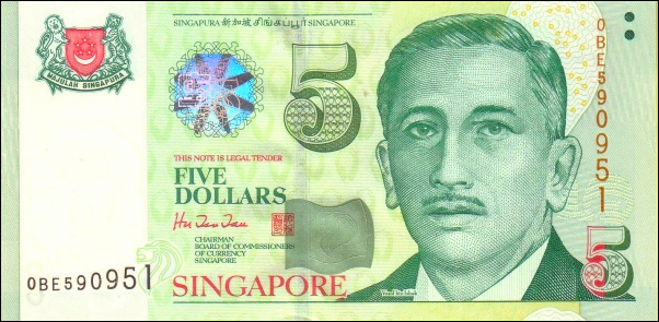 Singapore - 5 Dollars - P39 - B133