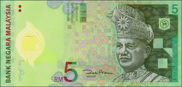 Malaysia - 5 Ringgit - P47a - Polymer