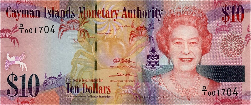 Cayman - 10 Dollars - 2010 - P40a - KYD.220a