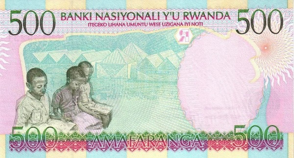 Rwanda - 500 Francs - 1998 - P26a - B125a