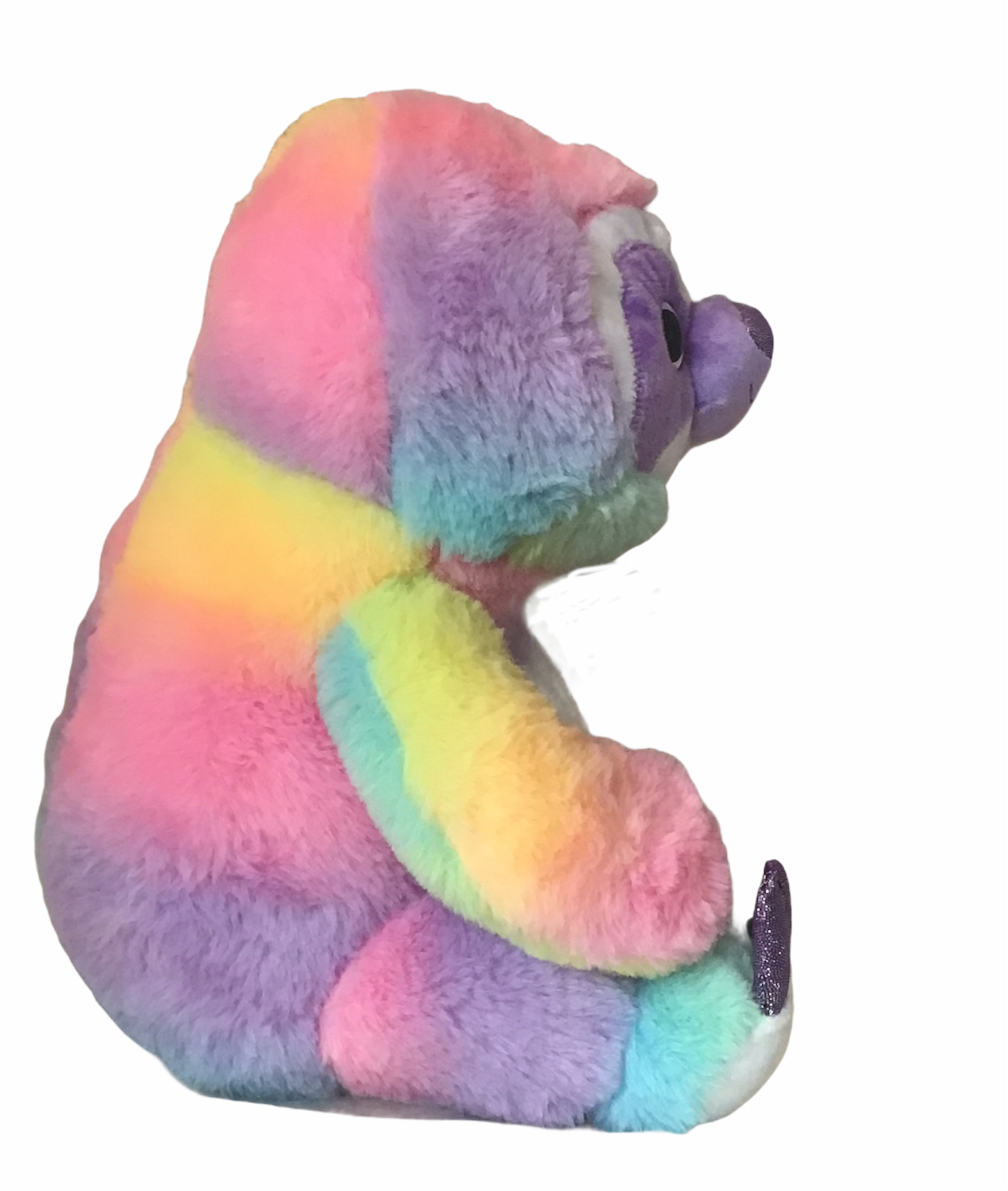 Fiesta Toy Rainbow Sherbet Plush Sloth Stuffed Animal Sparkle 11"