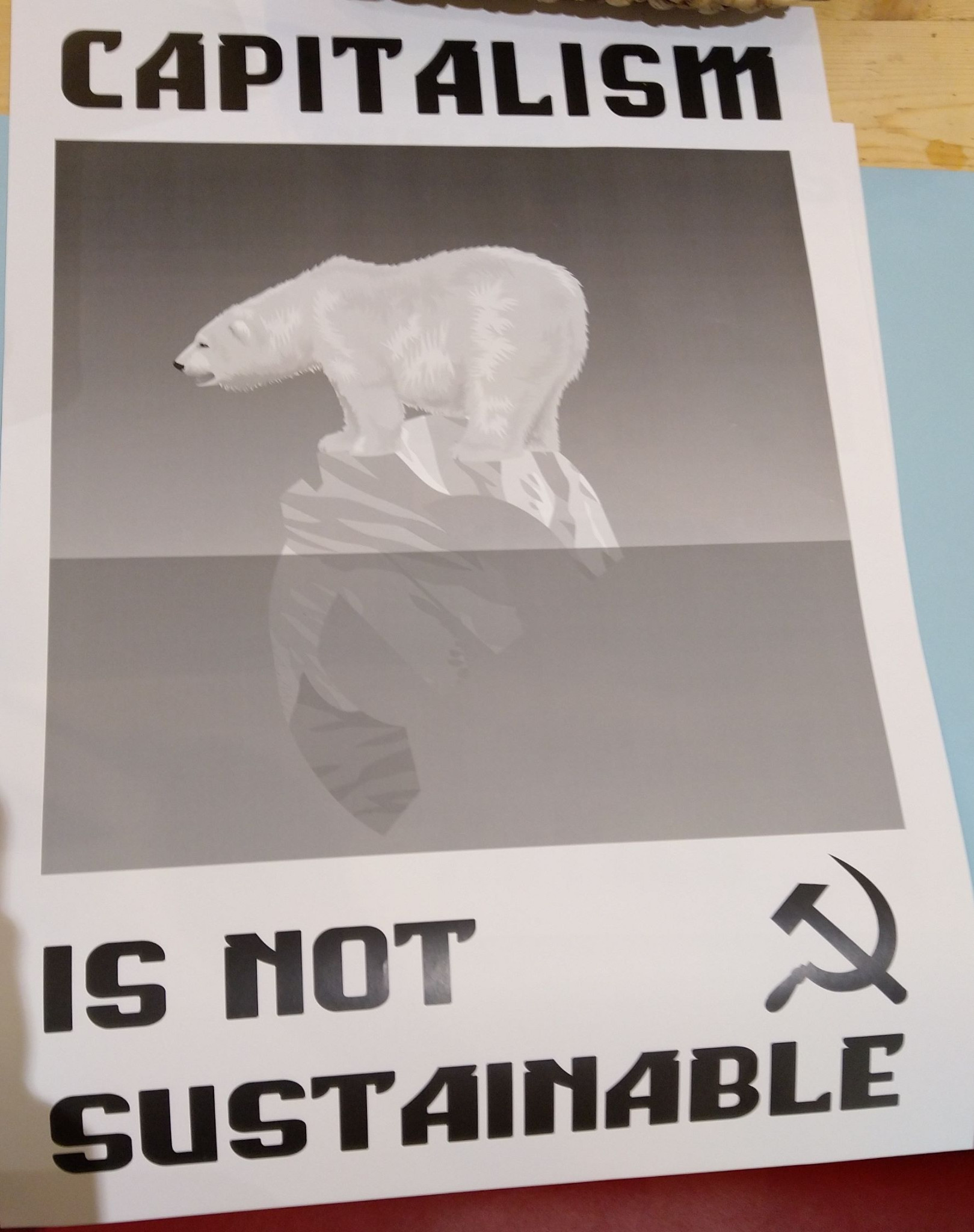 Capitalism Is Not Sustainable Poster