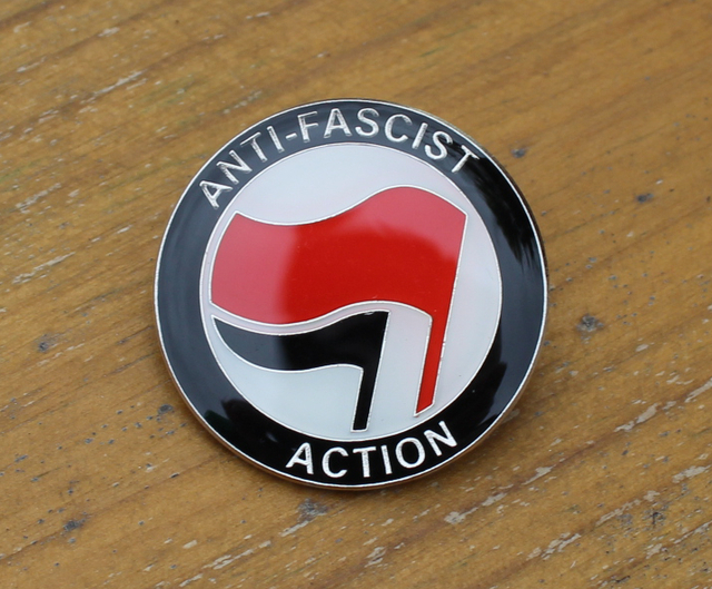 Anti Fascist Action Badge