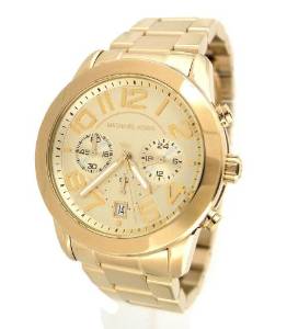 Michael Kors MK5276 Gold Ladies Chrono Watch with Crystals