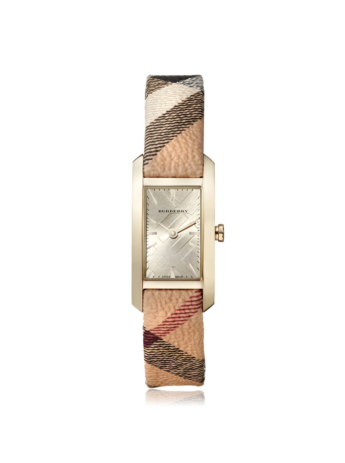Burberry BU9509 Pioneer Gold Dial Gold Ion-plated Ladies Watch