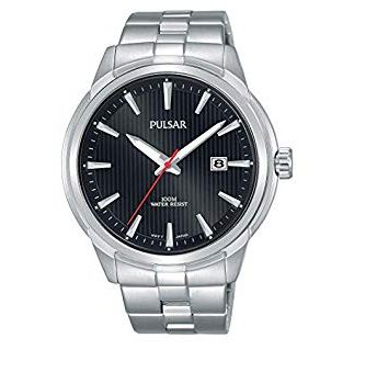 Pulsar PS9581X1 Black Dial Stainless Steel Strap Gents Watch