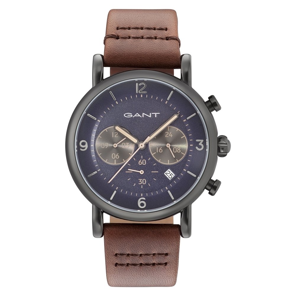 Gant GT007007 Blue Dial Calfskin Leather Strap Gents Watch