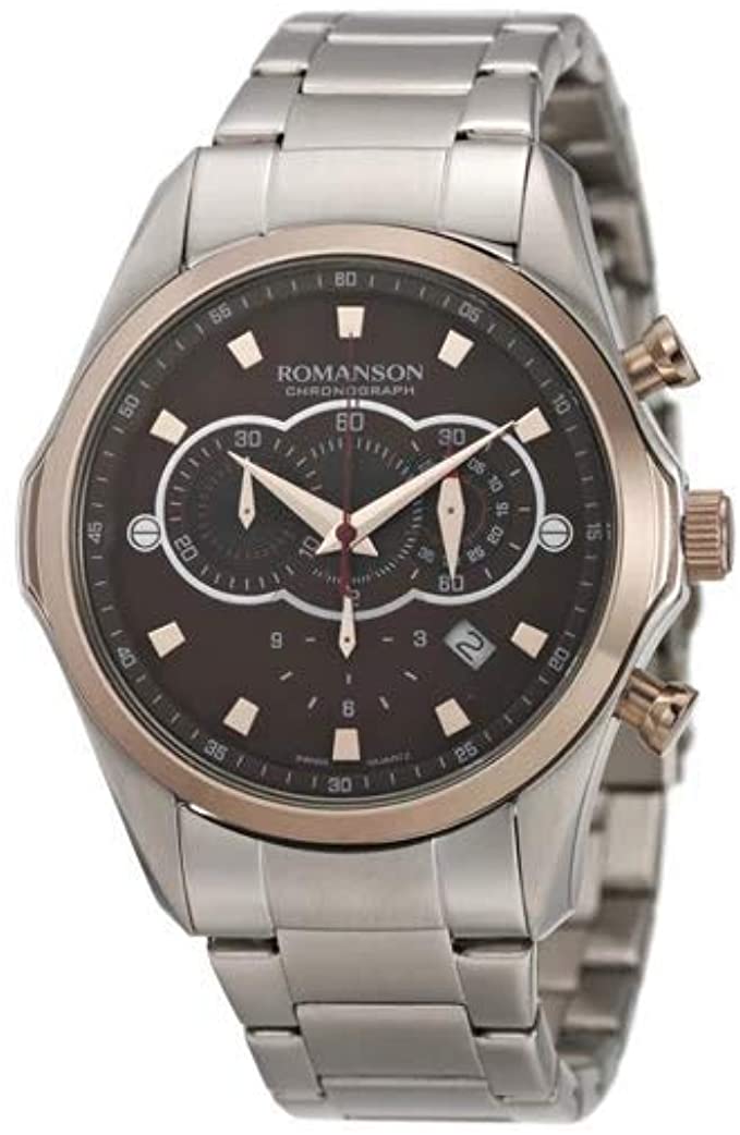 Romanson TM3207HM1JAB6R Brown Dial Stainless Steel Men’s Watch
