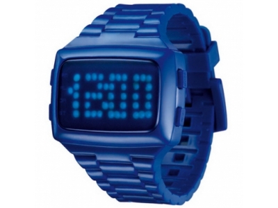 LED LED-BE-STP - Unisex Digital Blue Dial And Pu Strap Watch
