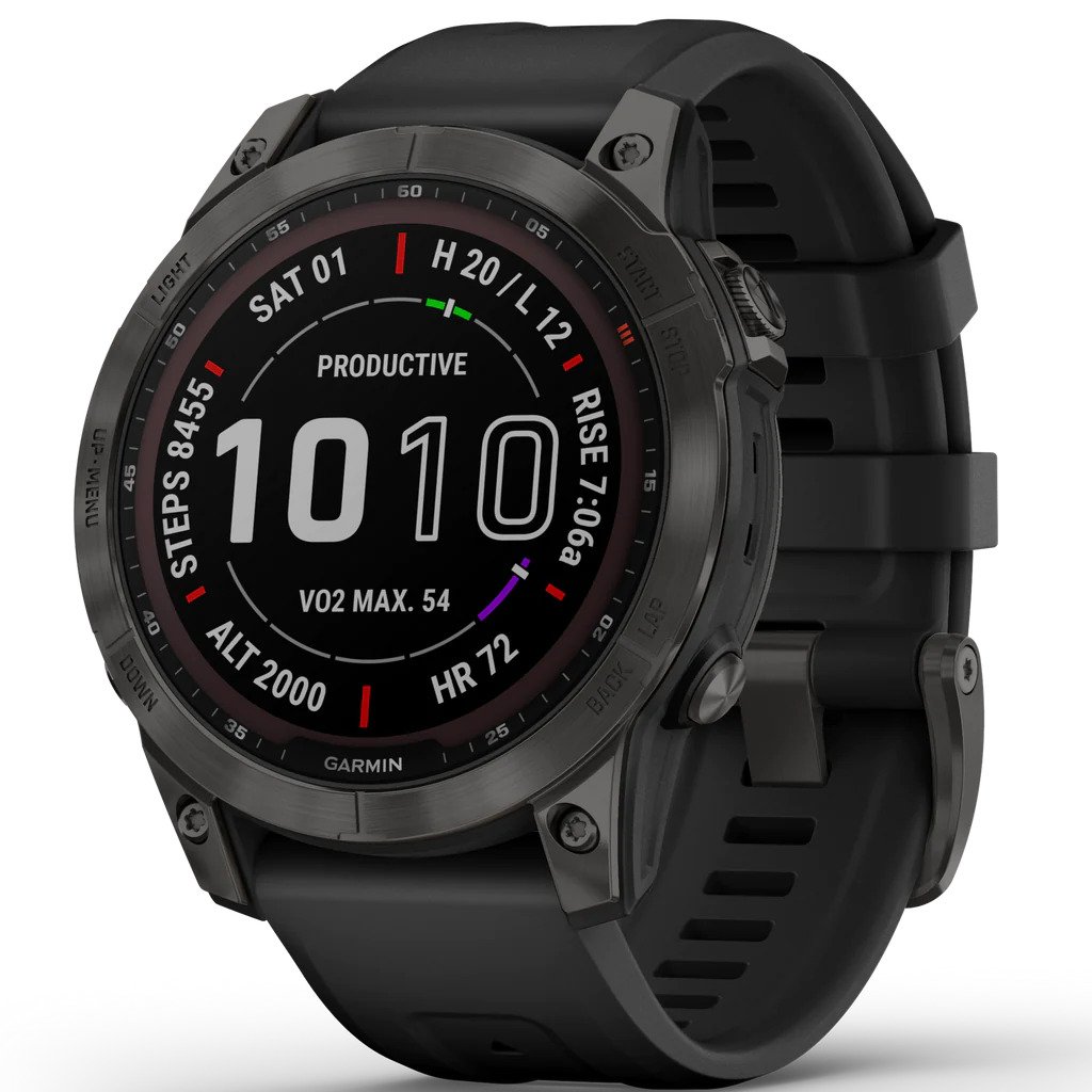 Garmin Fēnix® 7 Sapphire Solar Edition Carbon Grey DLC Titanium ...