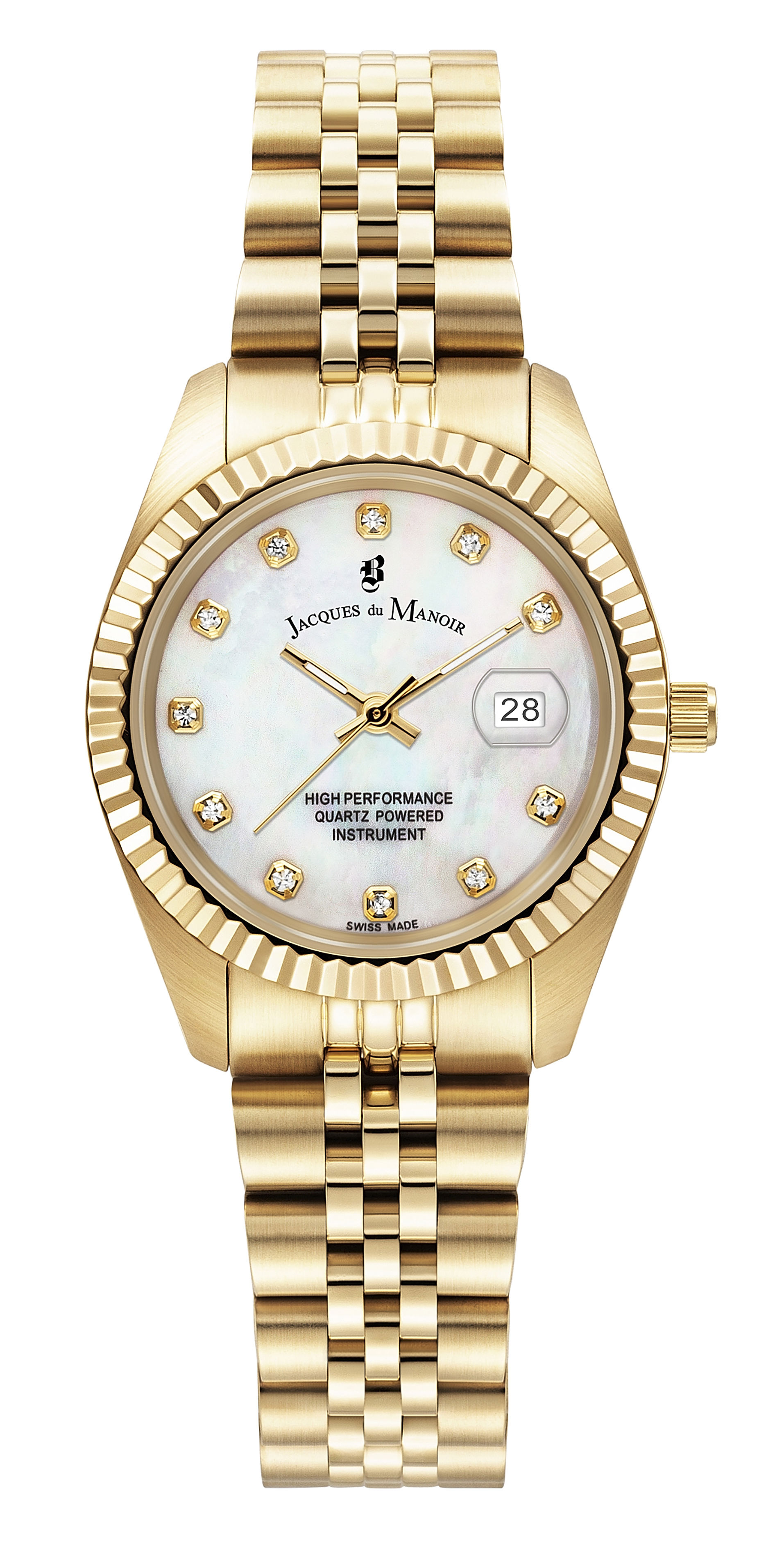Jacque Du Manoir JWL01203 Women's Gold Stainless Steel Watches