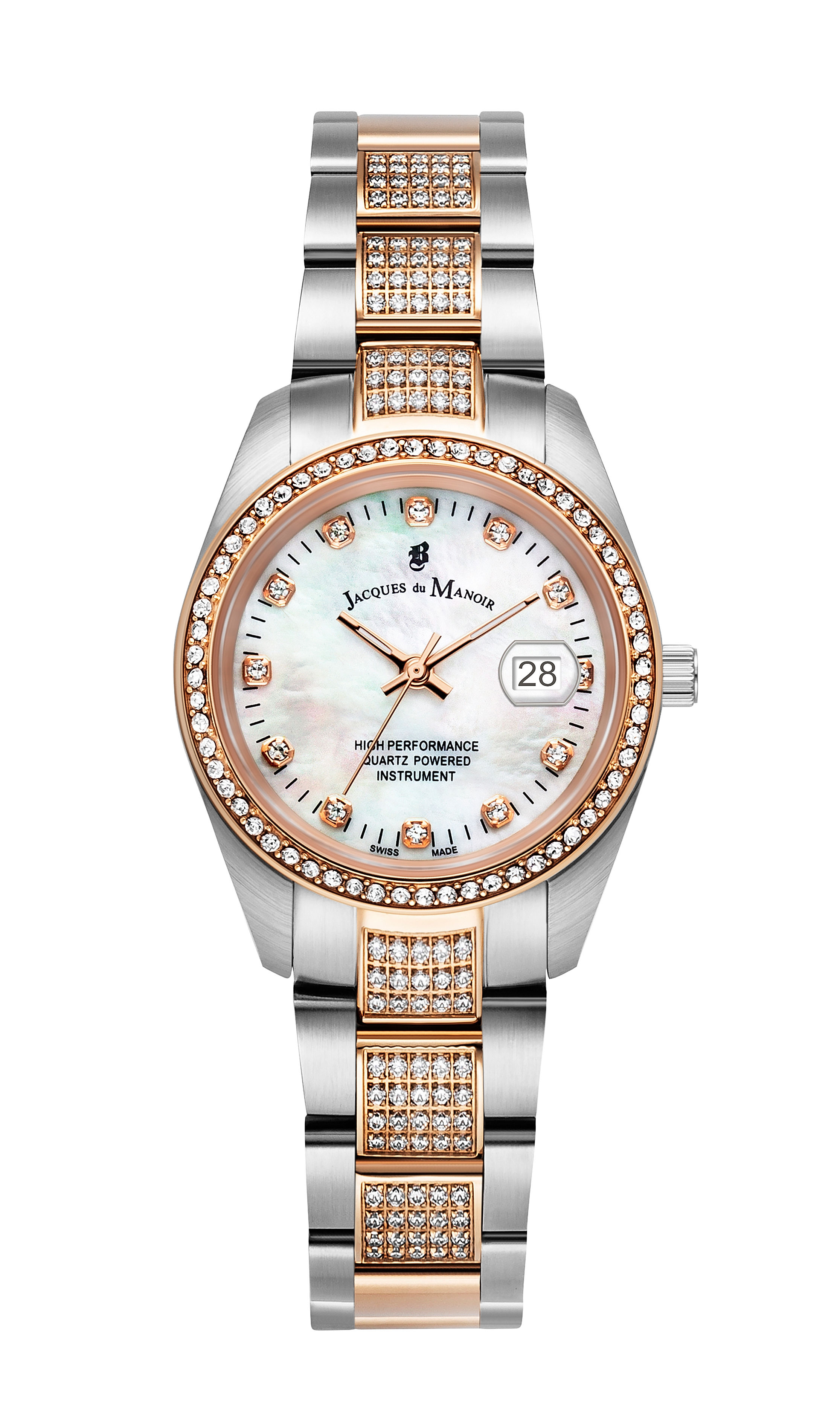 Jacque Du Manoir JWL01504 Women's Two Tone Stainless Steel Watches