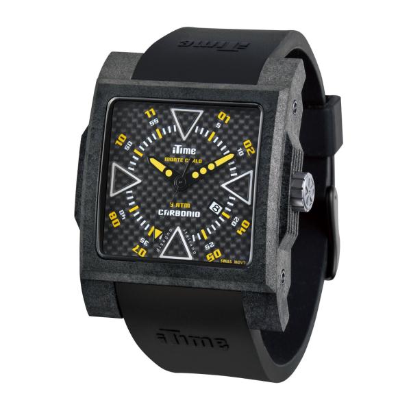 iTime Unisex with Black Dial Black Strap MC4300-C-MC02 Watch