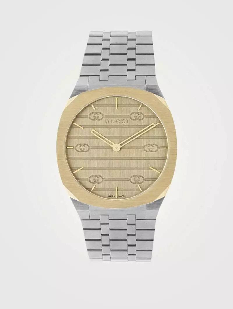 Gucci 25H YA163405 Gold Watch For Women