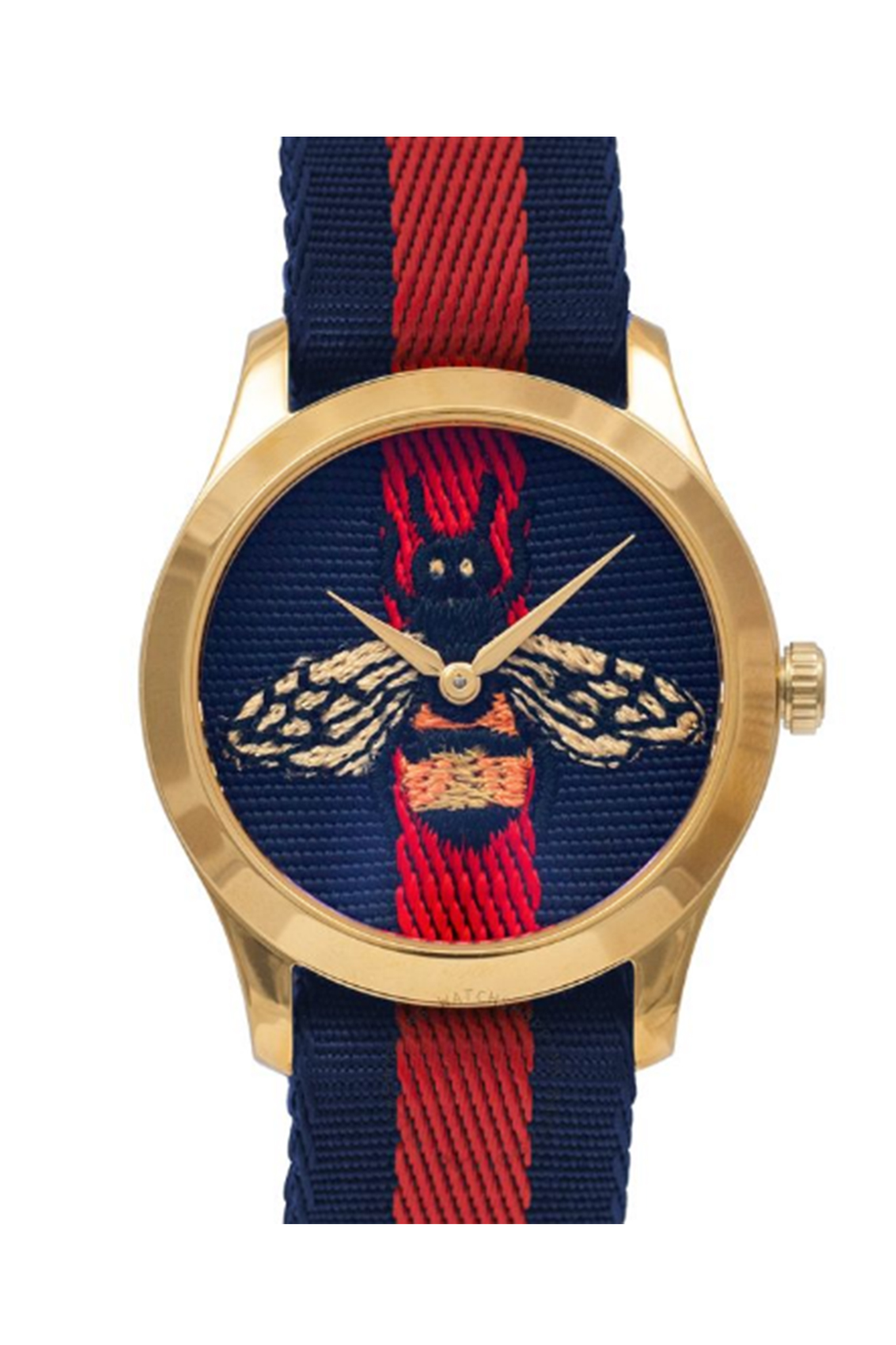 Gucci YA1264061 Women's Nylon Strap Stainless Steel Watches