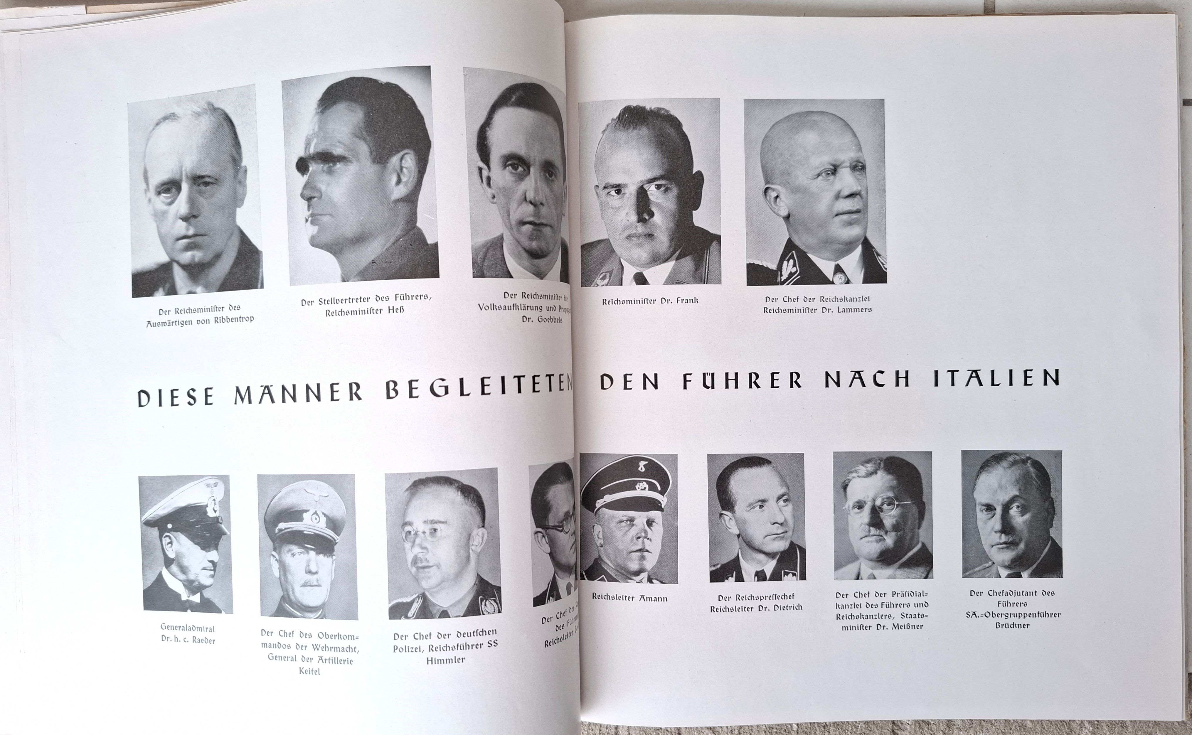 Adolf Hitler days in Italy 1938