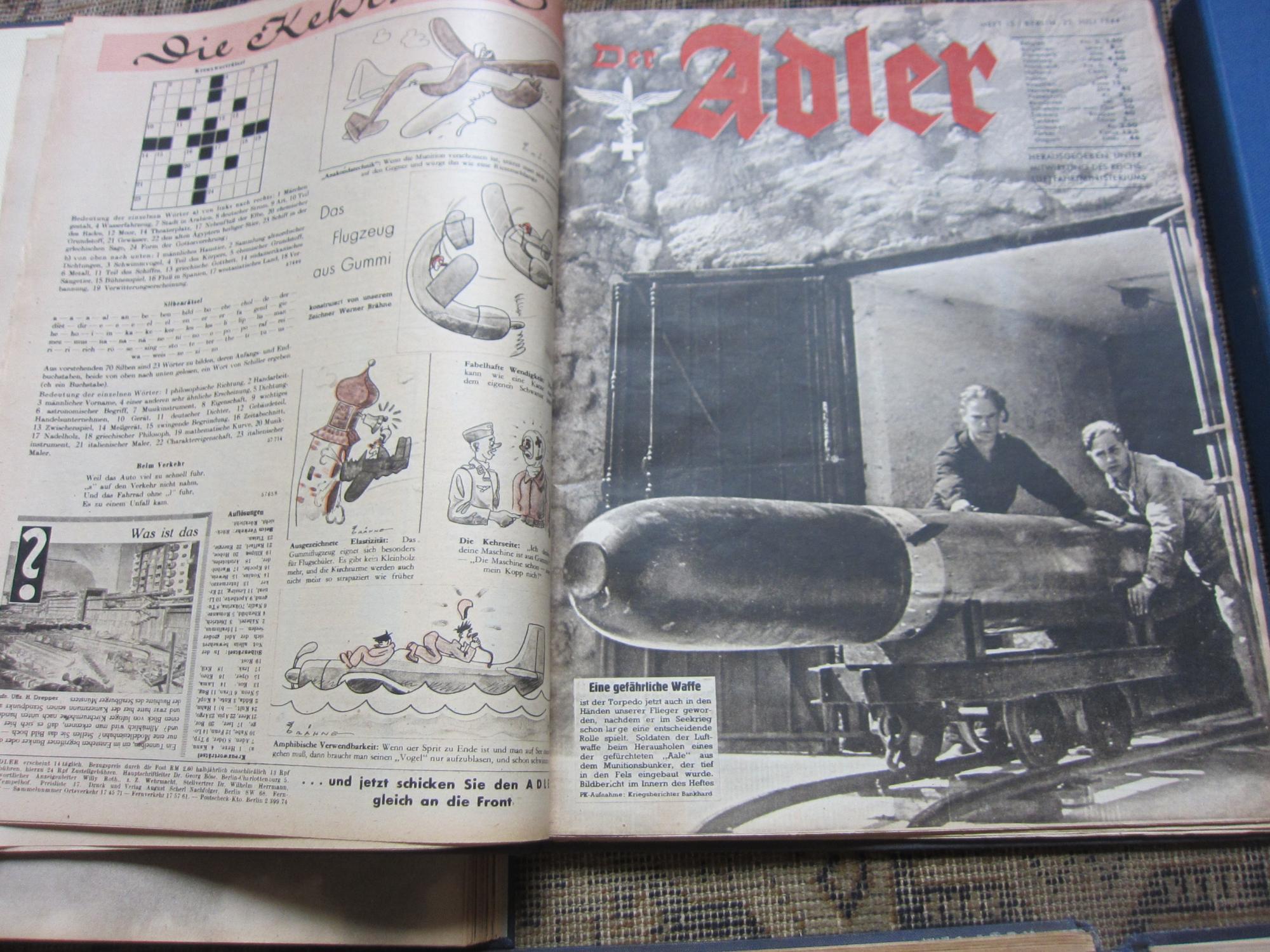 The Eagle - Der Adler Original WW2 german luftwaffe magazines in ...