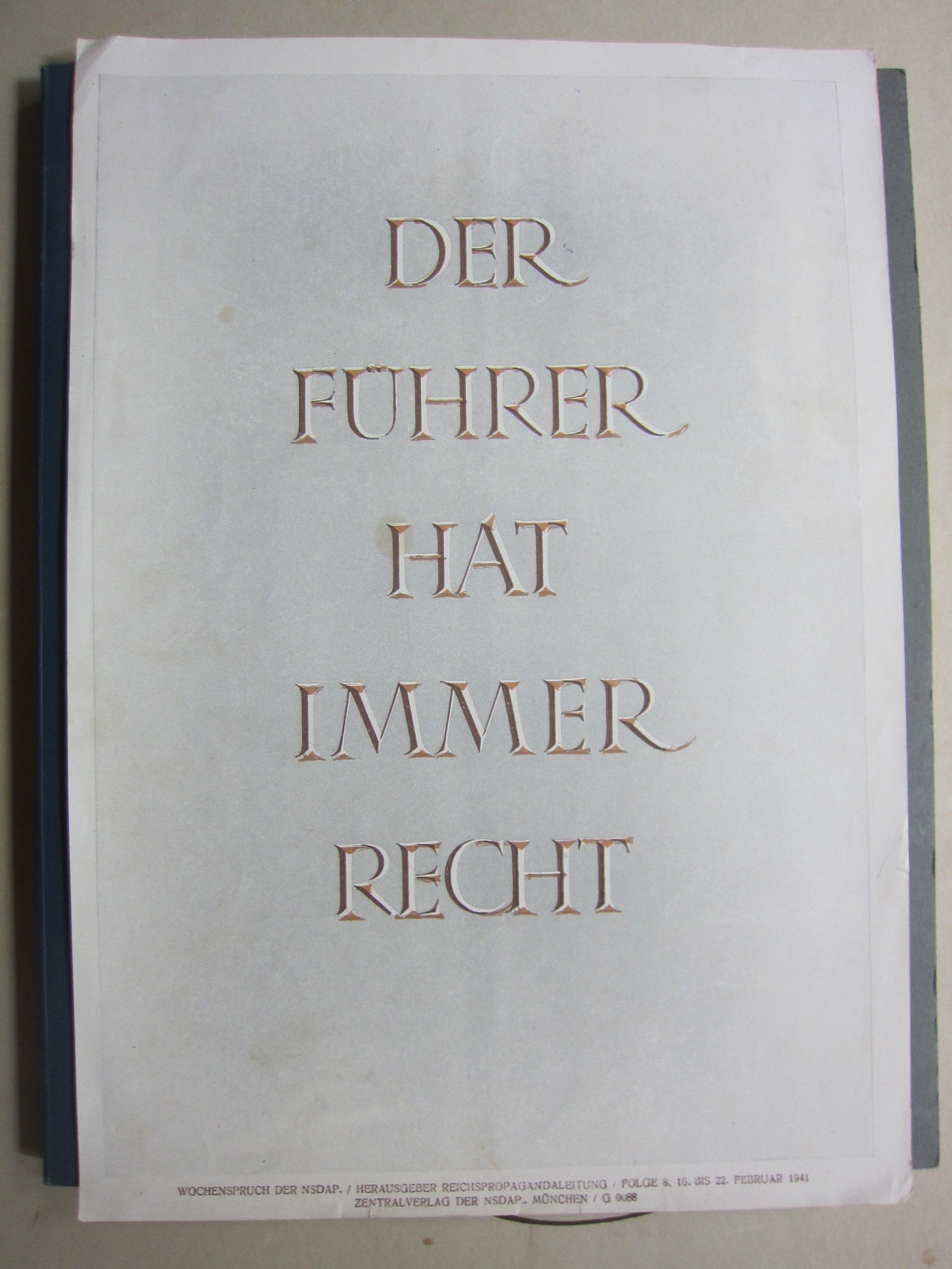 11 original NSDAP weekly nazi propaganda posters