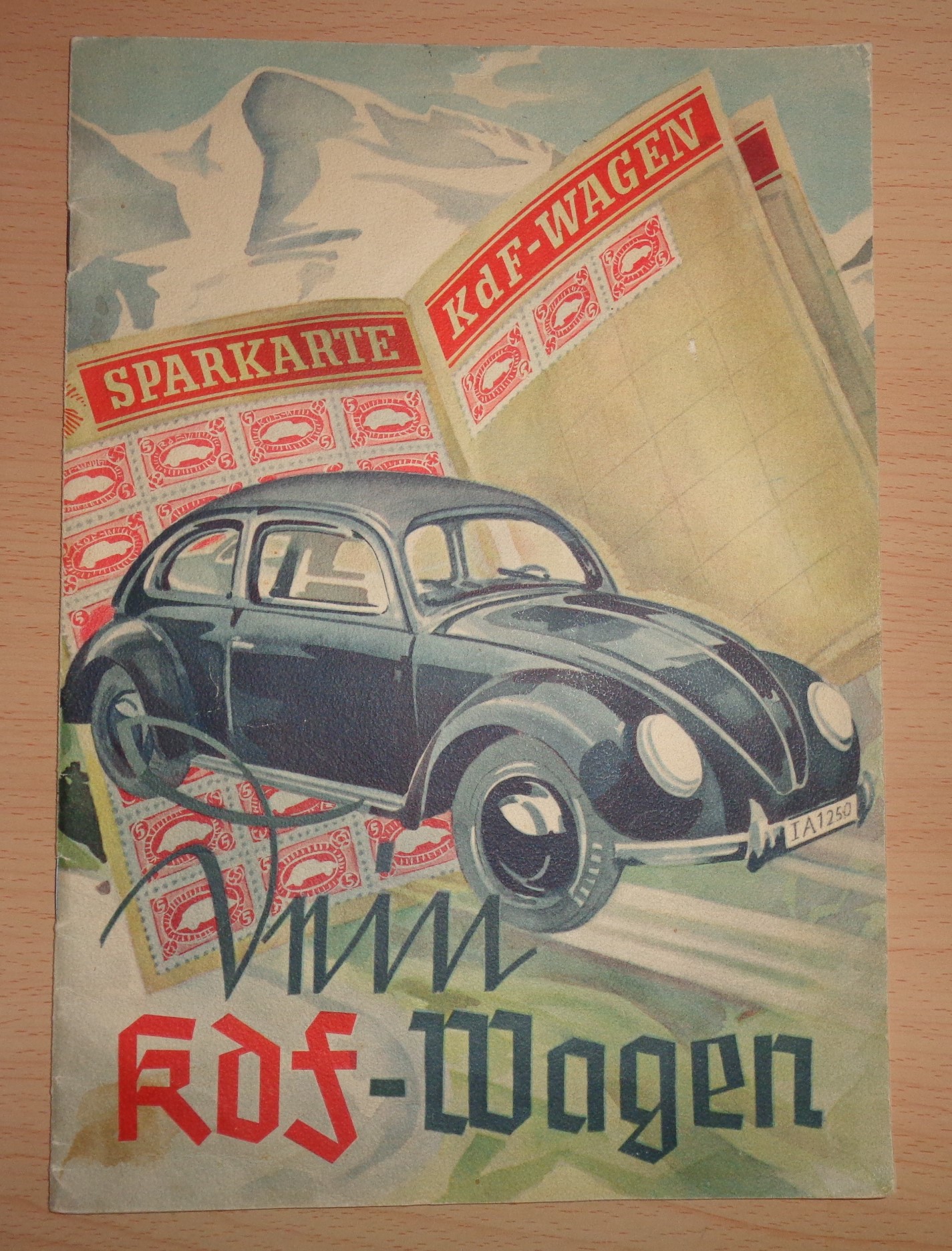 Your KdF car. The KdF car. Executed will of the Führer 1938