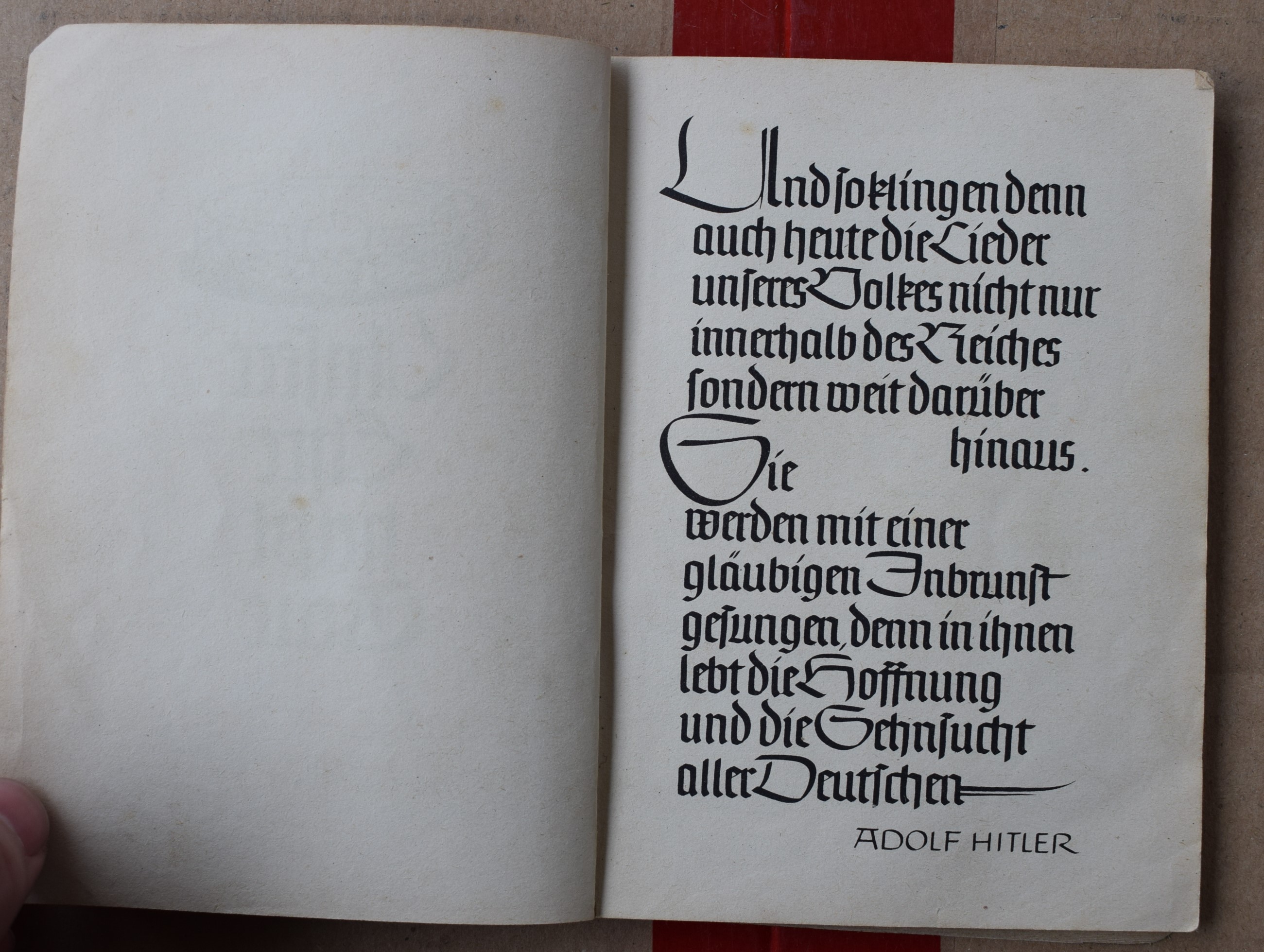 WW2 Waffen SS song book