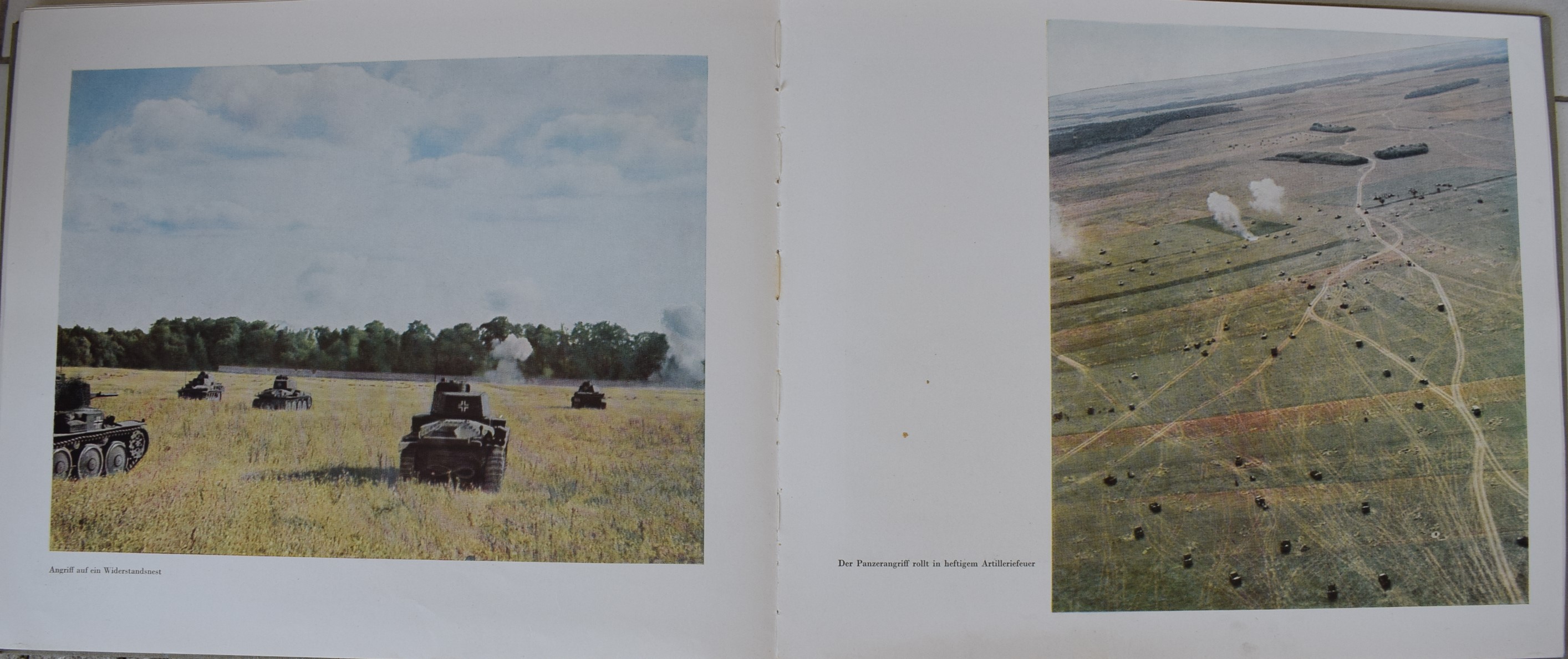 Original WW2 german color combat photo book Decisive Hours