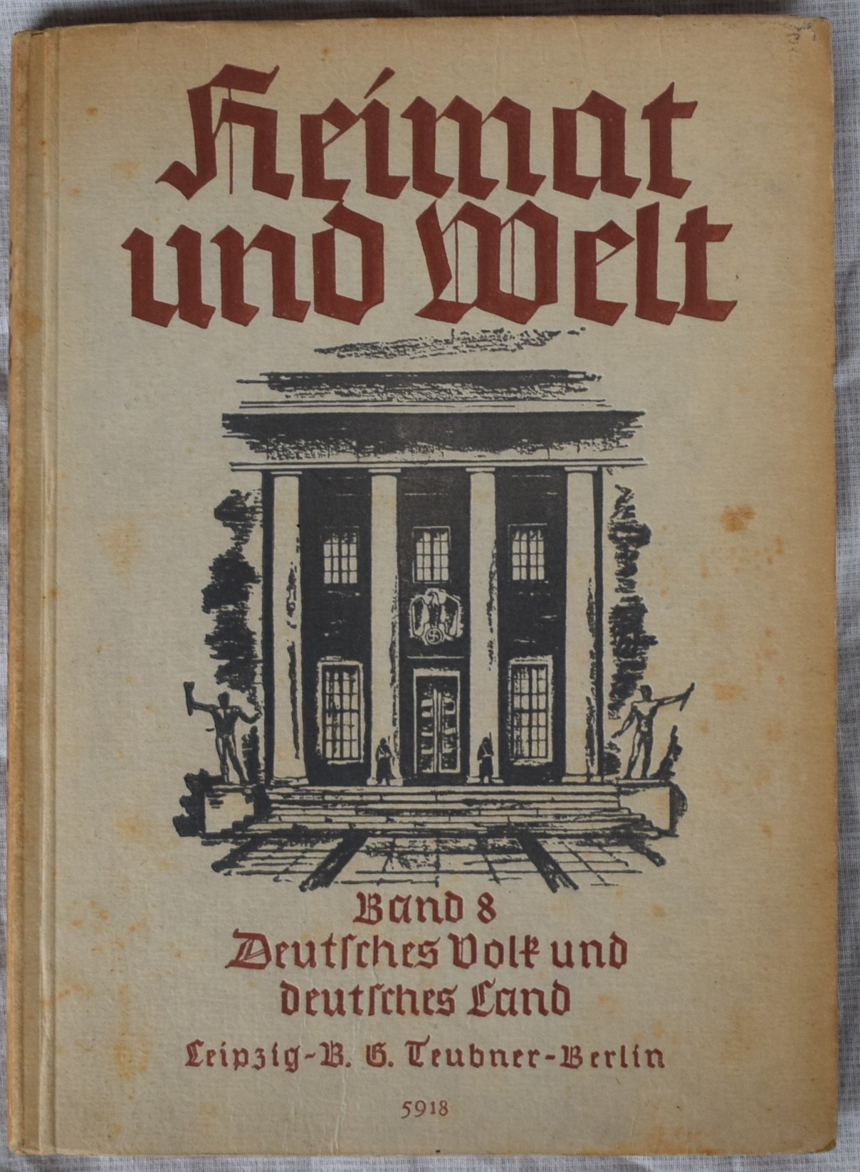 Nazi school book Homeland and World 8th volume