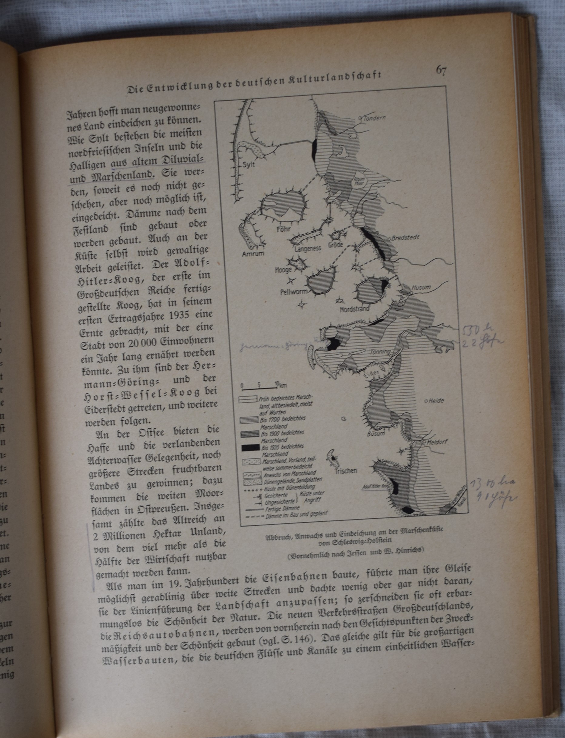 Nazi school book Homeland and World 8th volume