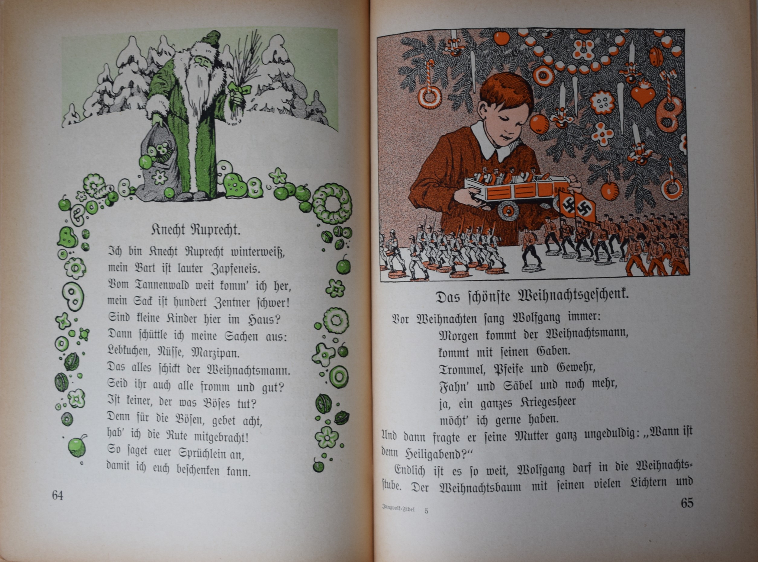 Original Third Reich nazi children's book Jungvolk Fibel