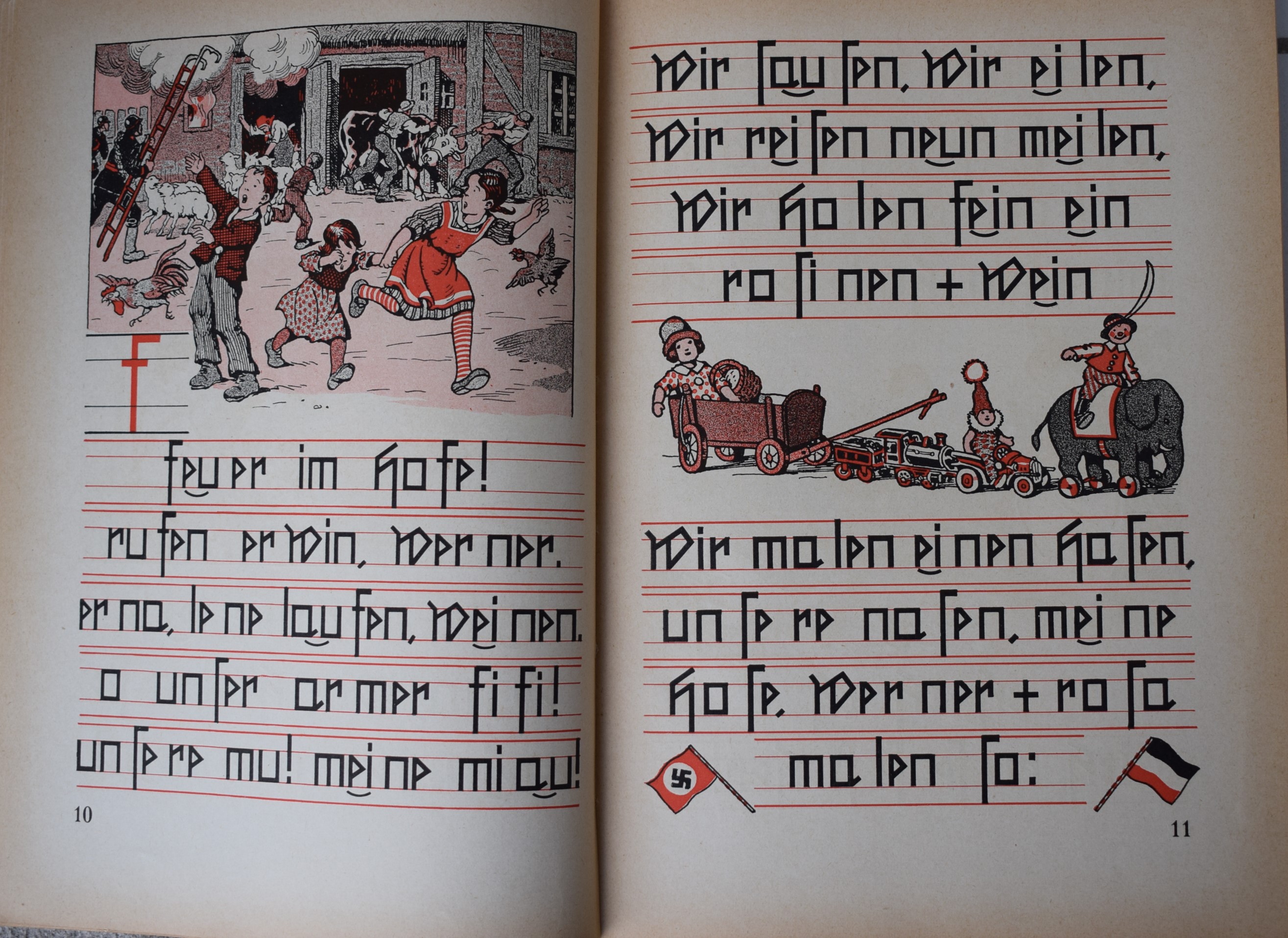 Original Third Reich nazi children's book Jungvolk Fibel