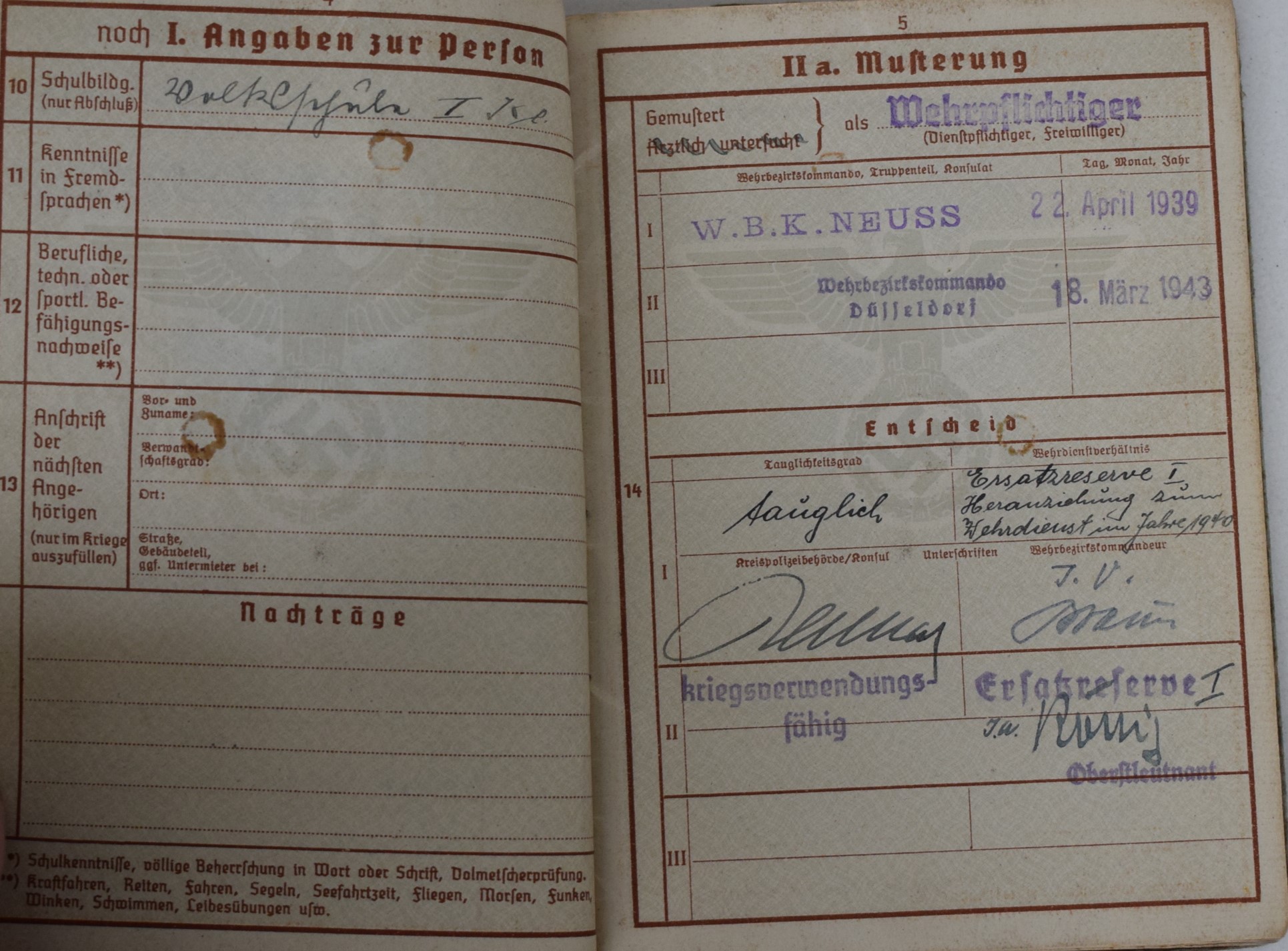 Original Nazi Germany soldiers book