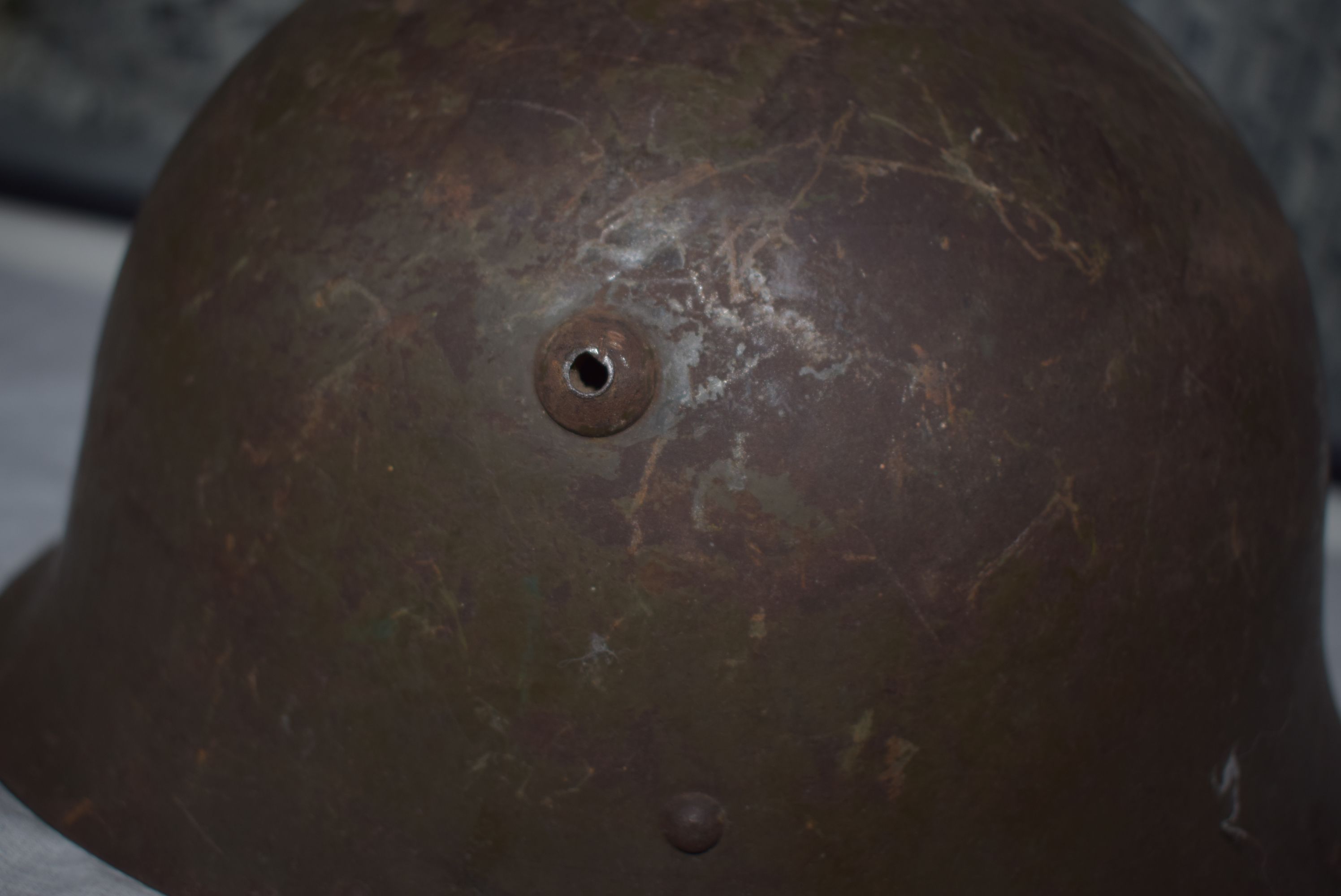 Original bulgarian m36 ww2 military helmet with decal