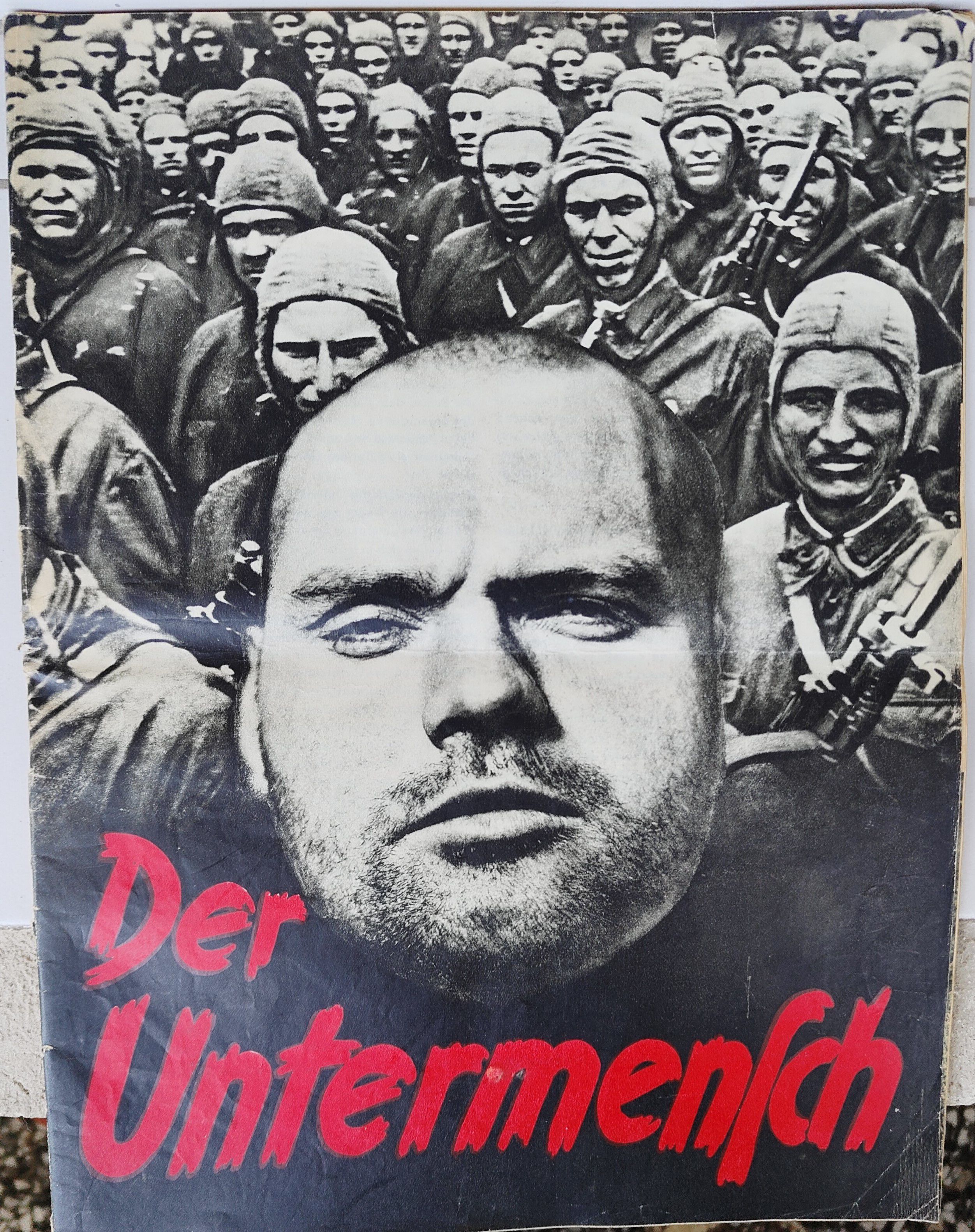 EXTREMELY RARE ORIGINAL NAZI MAGAZINE DER UNTERMENSCH (THE SUB-HUMAN)