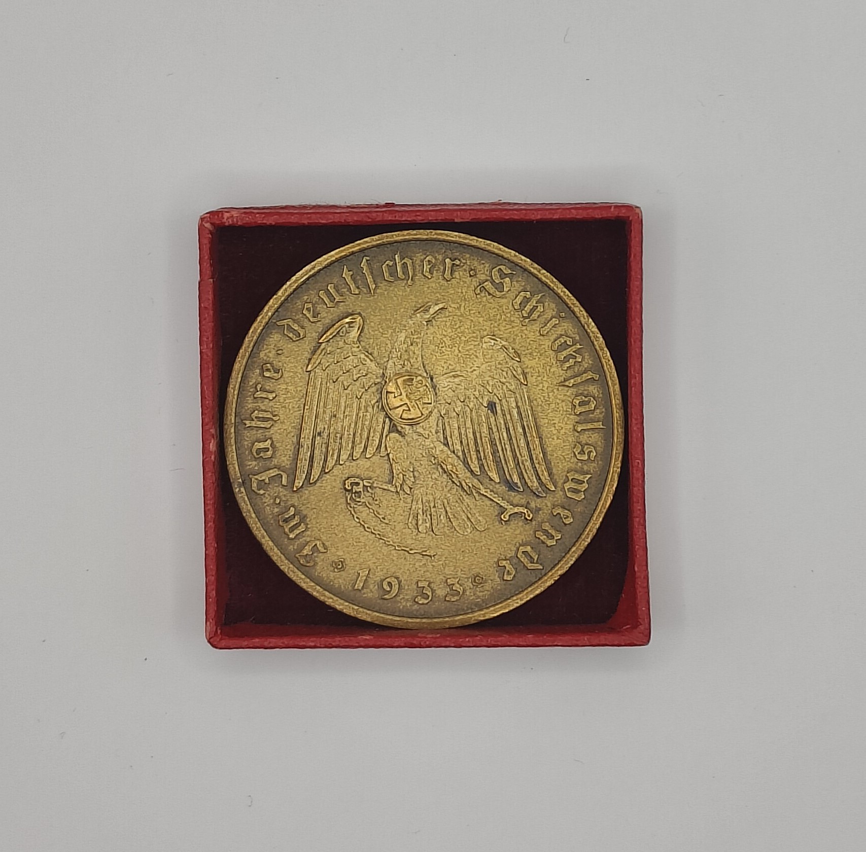 Original Third Reich Adolf Hitler Medal 1933