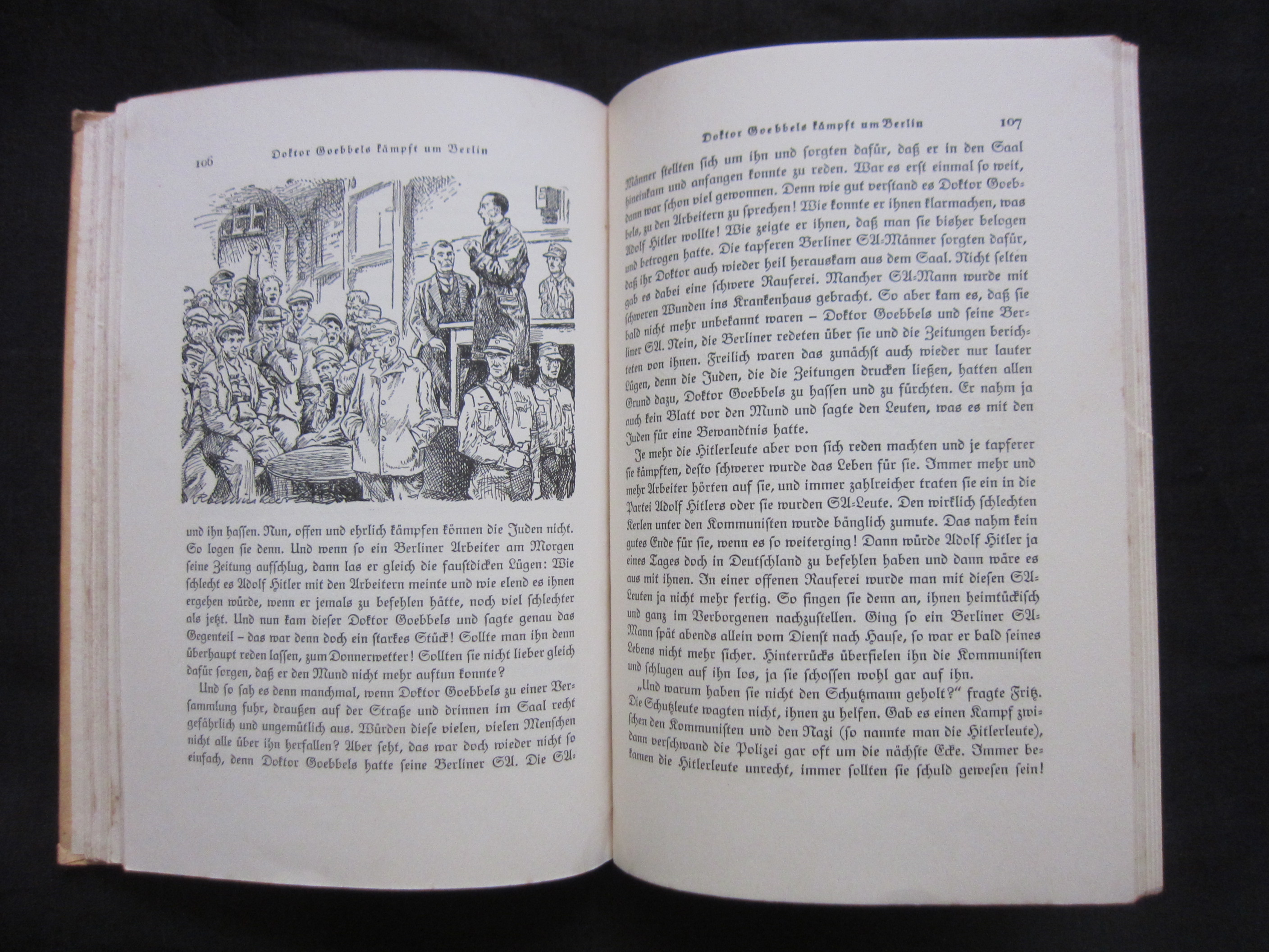 Original Nazi Third Reich children book Mother tell me about Adolf Hitler