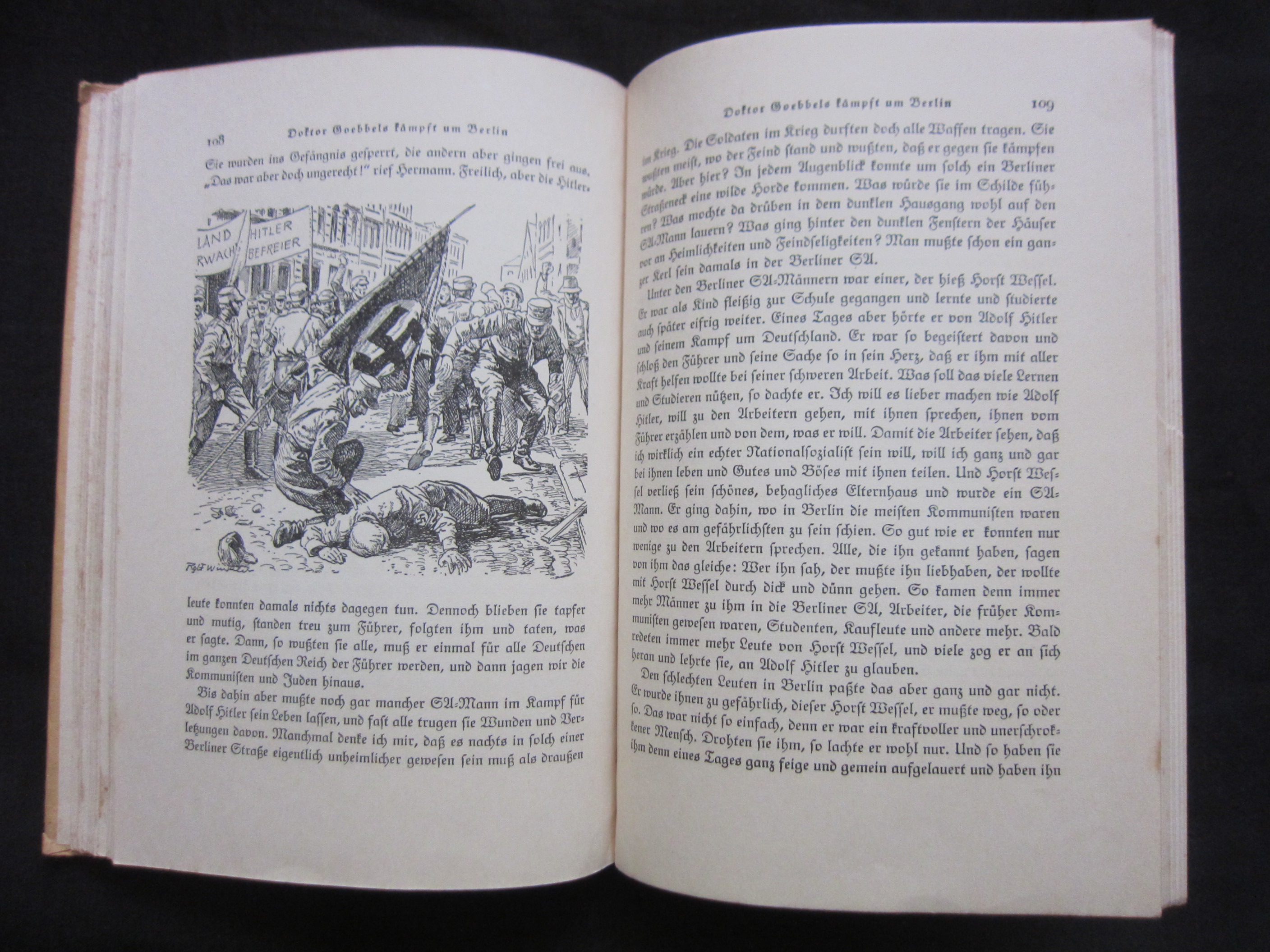 Original Nazi Third Reich children book Mother tell me about Adolf Hitler