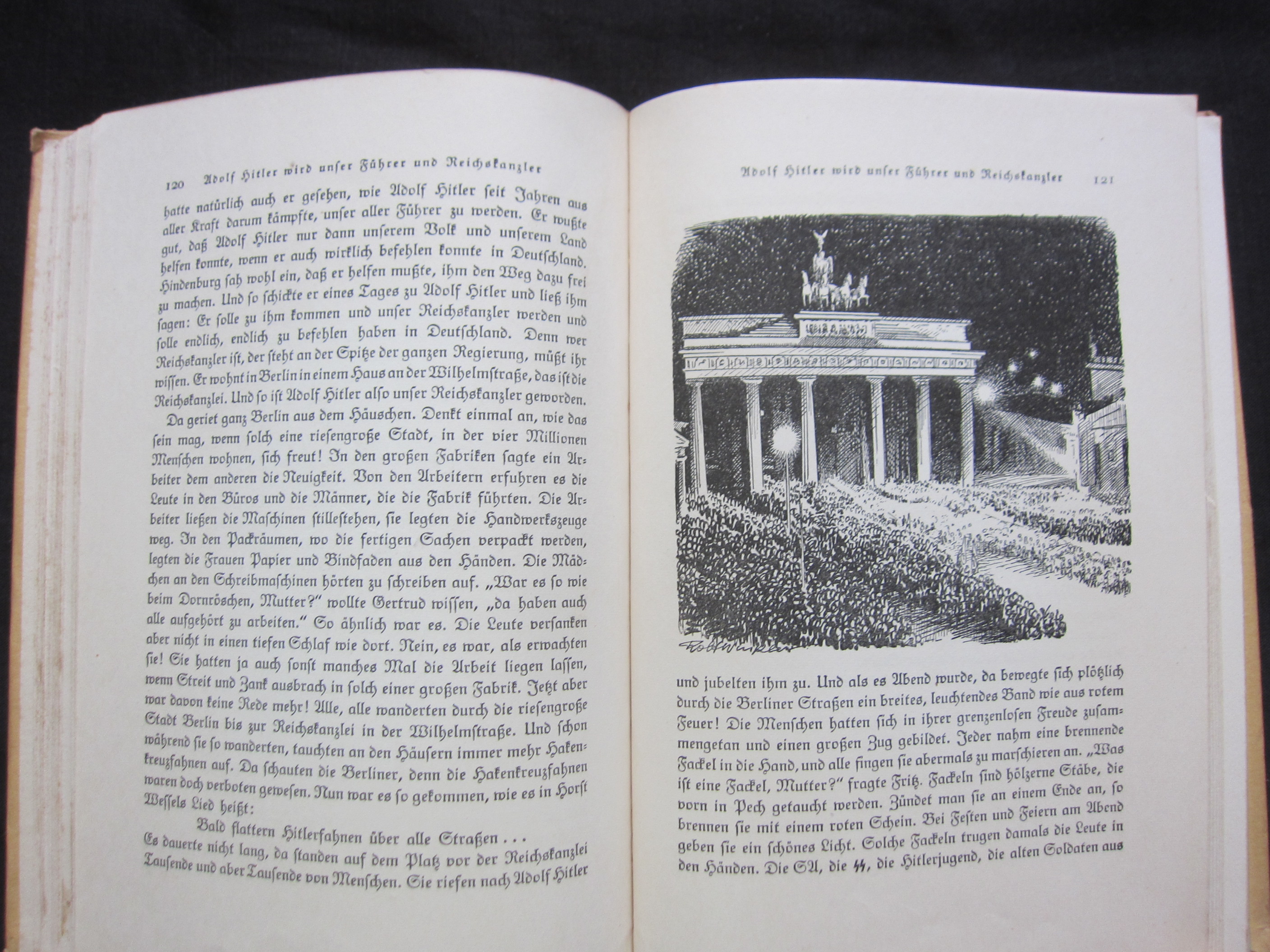 Original Nazi Third Reich children book Mother tell me about Adolf Hitler