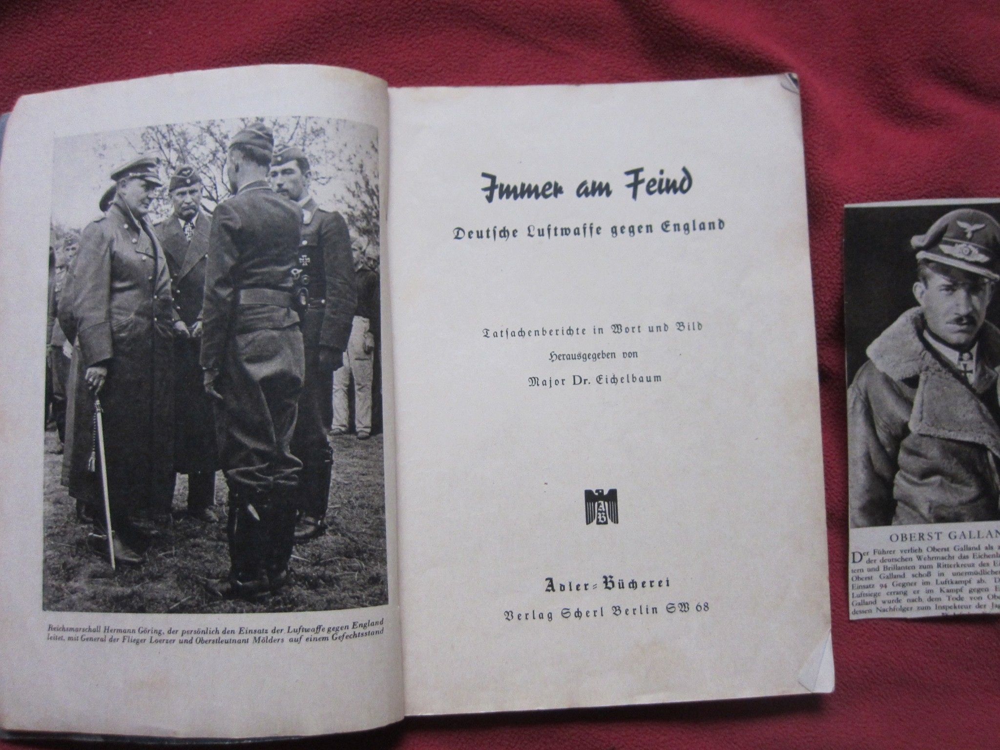 Always on the enemy German Luftwaffe against England WW2 german book