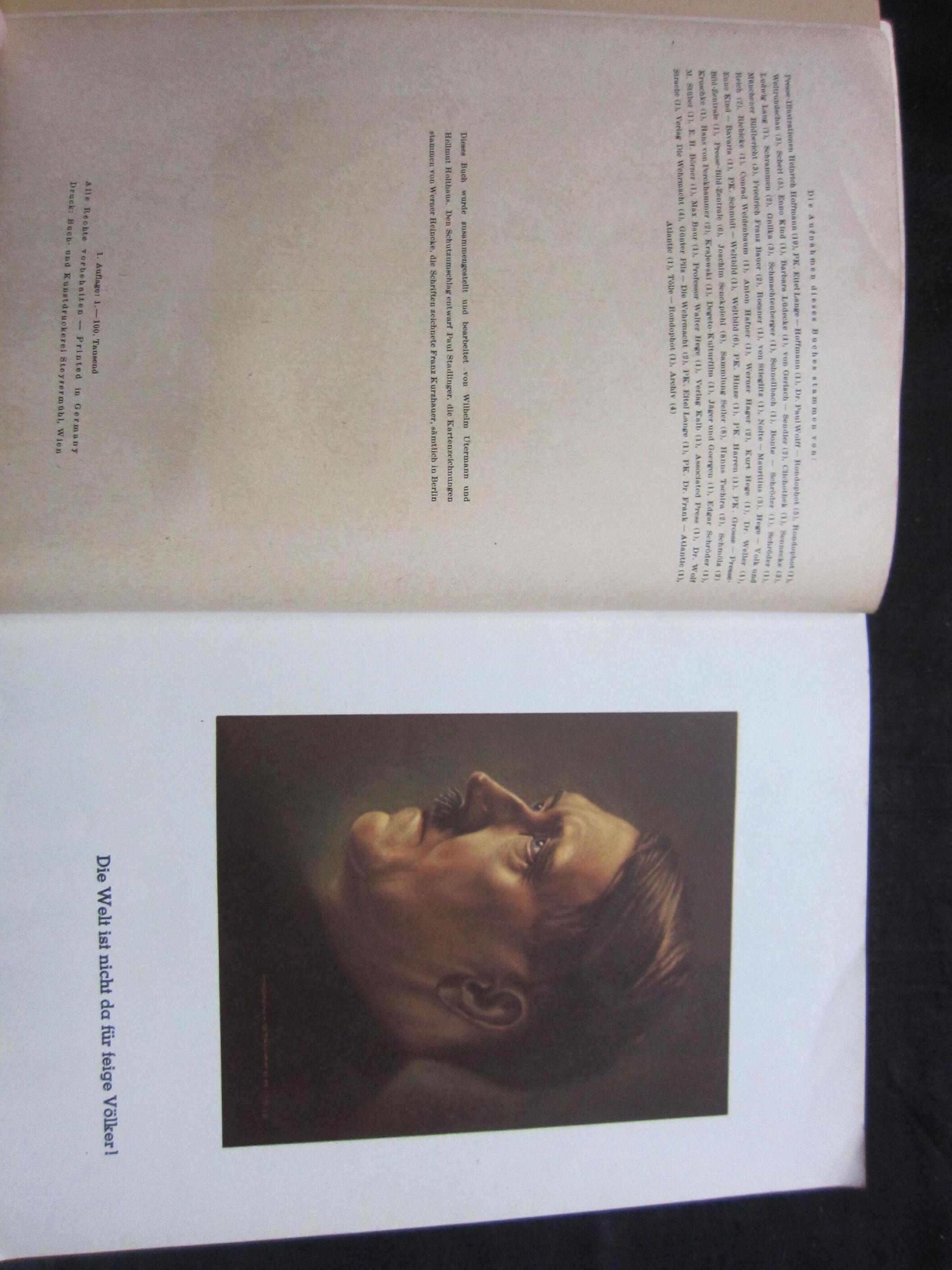 RARE ORIGINAL NAZI PHOTO BOOK "DAS REICH ADOLF HITLERS"