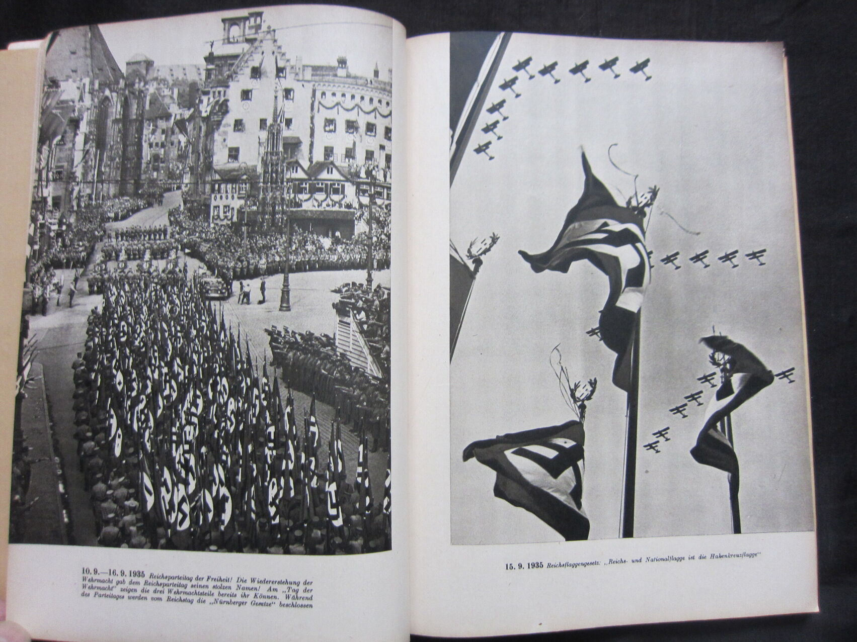 RARE ORIGINAL NAZI PHOTO BOOK "DAS REICH ADOLF HITLERS"