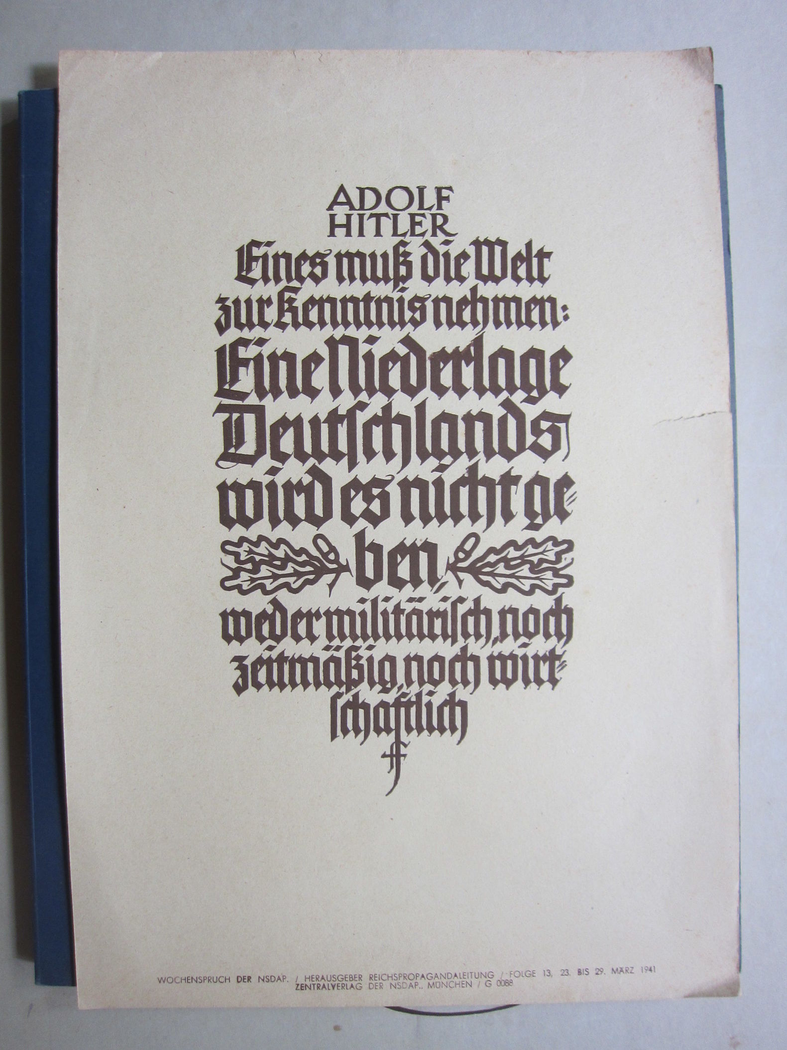 11 original NSDAP weekly nazi propaganda posters