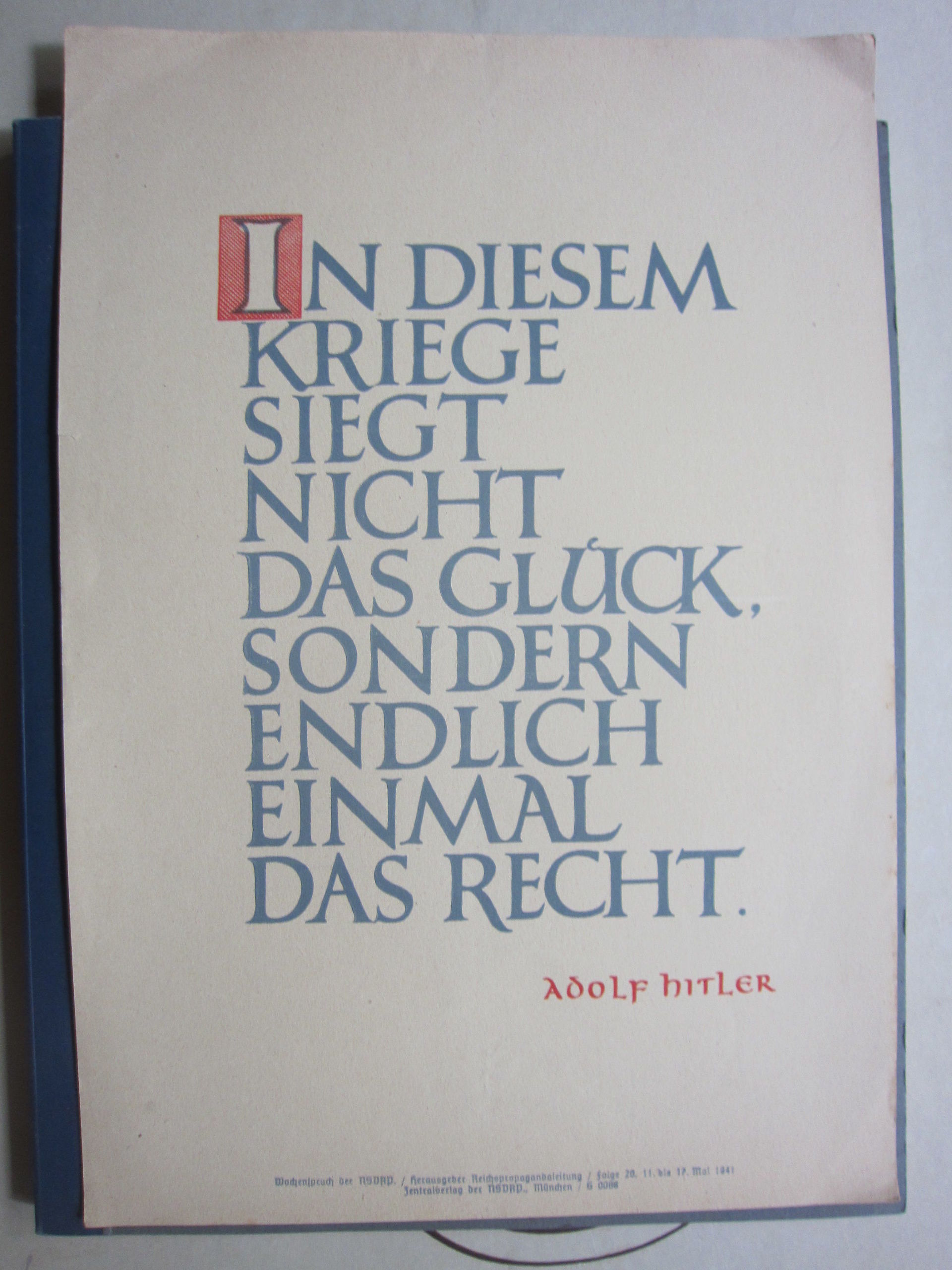 11 original NSDAP weekly nazi propaganda posters