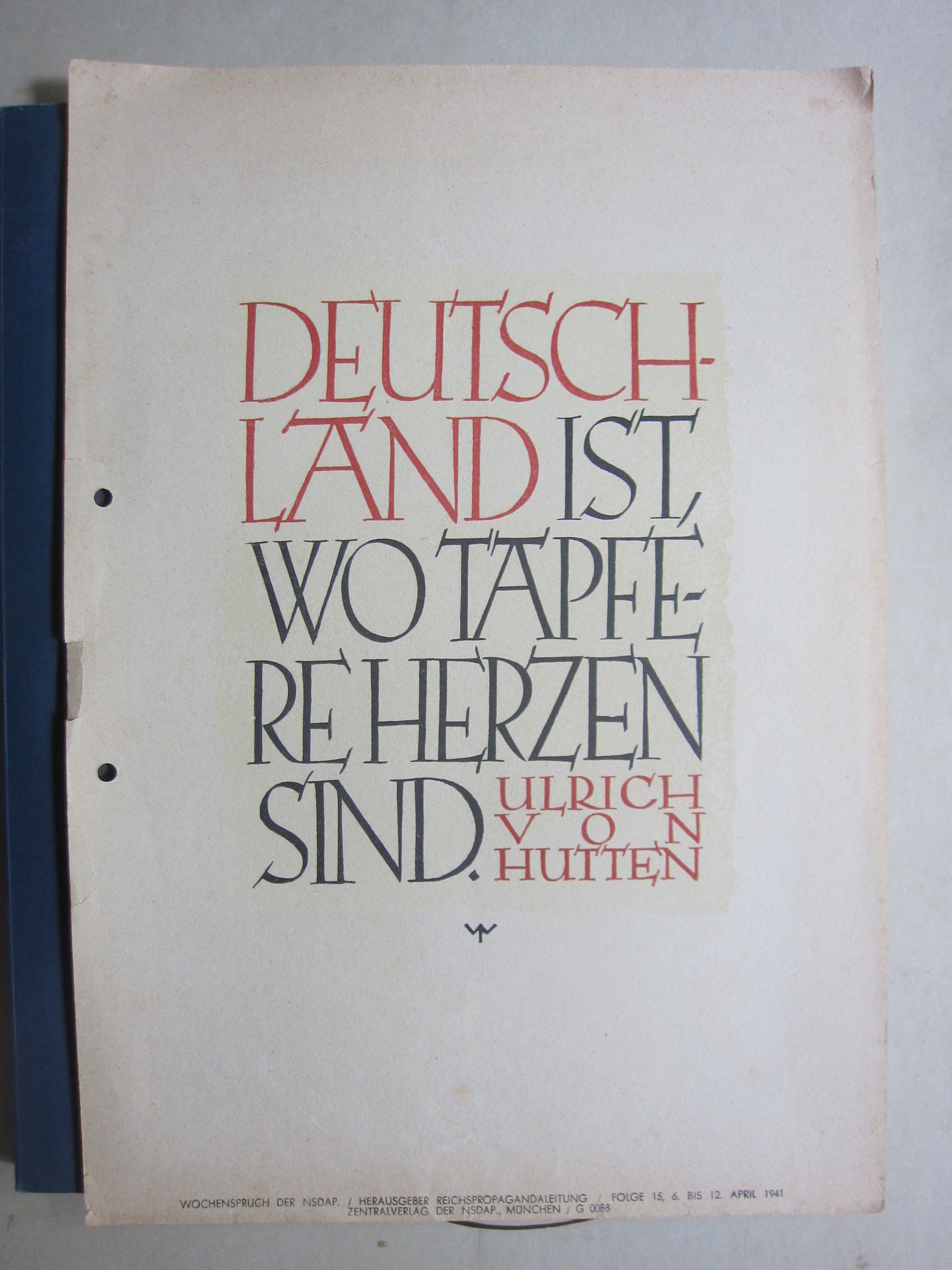 11 original NSDAP weekly nazi propaganda posters