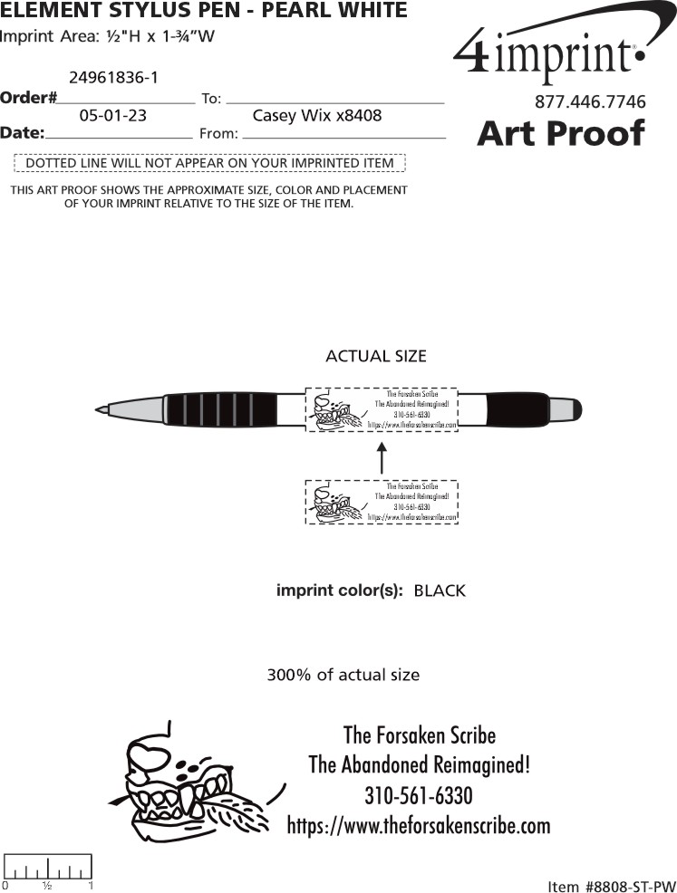 Official Forsaken Scribe Pens 20 Pack