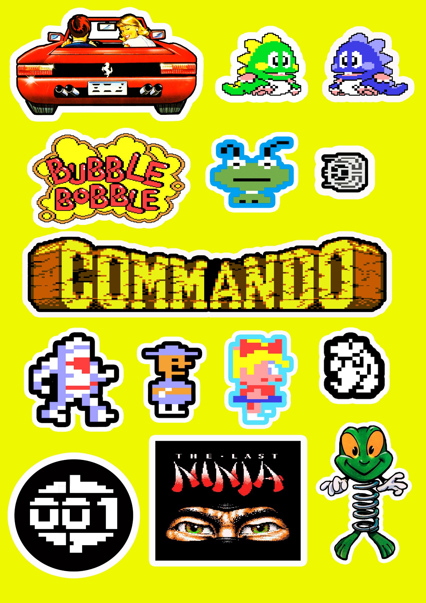 c64 sticker sheet