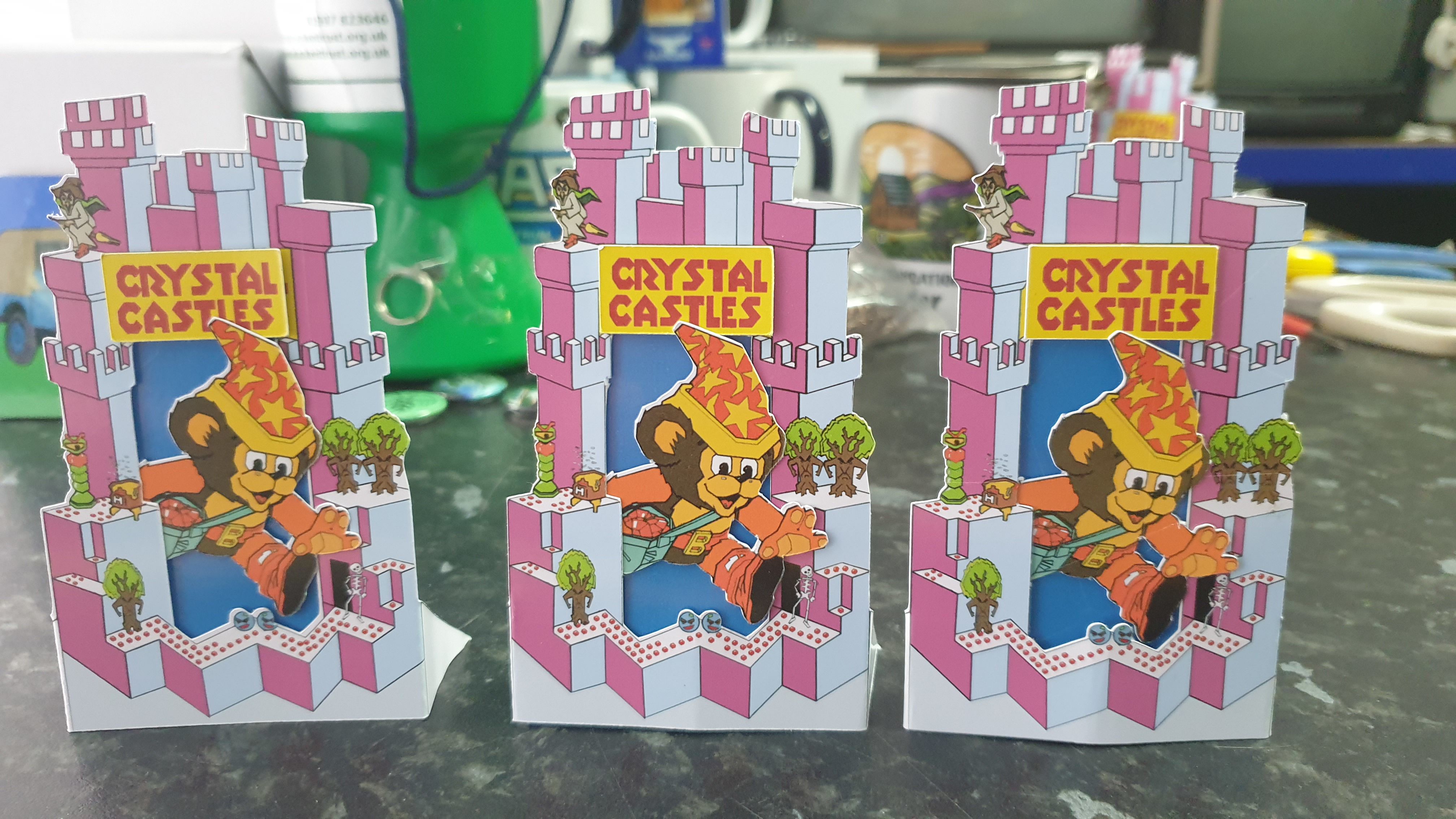 Crystal castles pos paper craft kit
