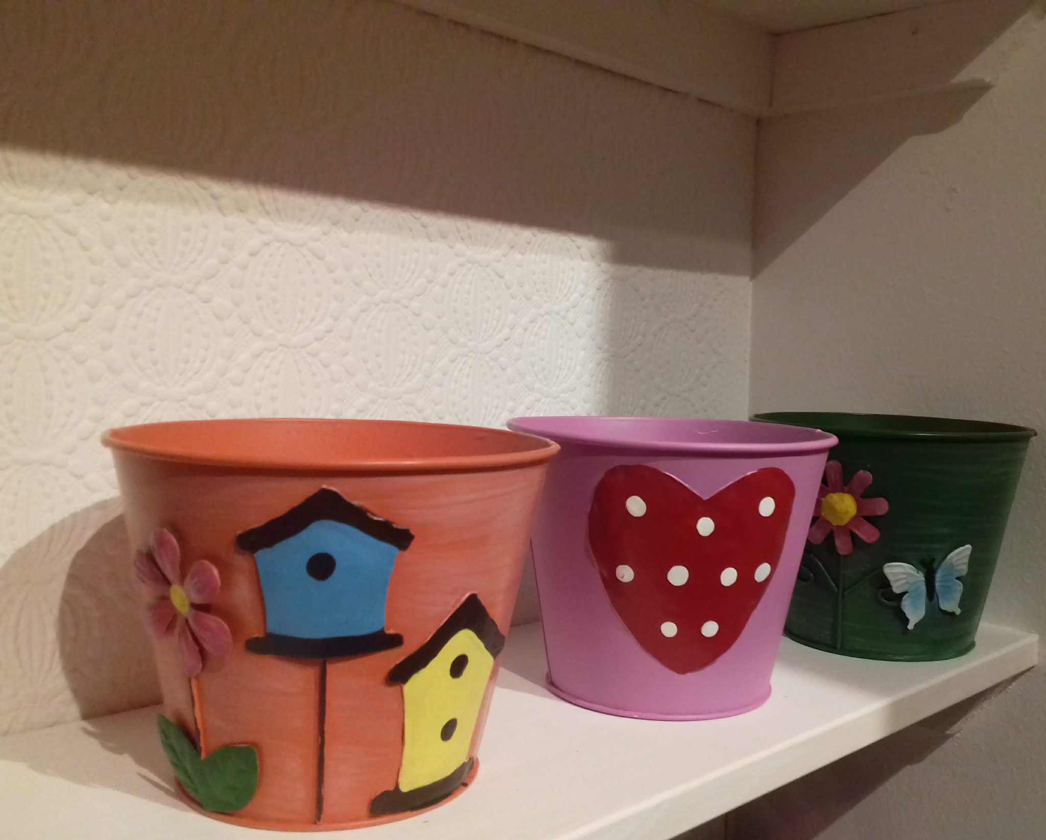 Painted Tin Planters (Vintage Summer Style Designs) | GG UK